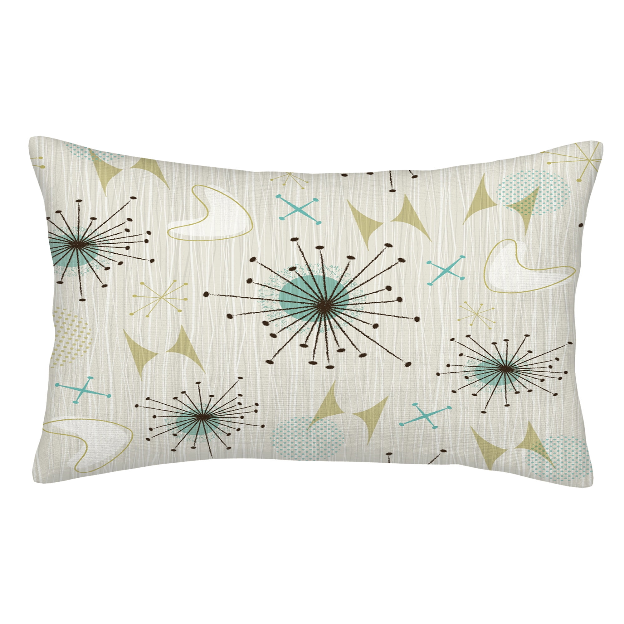 Throw Pillow Cover Mid Century Modern Atomic Age Retro Decorative ...