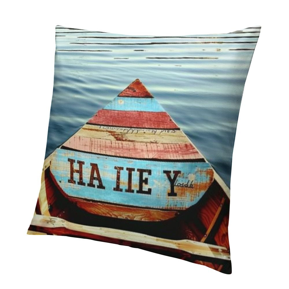 Throw Pillow Cover Rowing Decorative Pillow Case Texture Cushion Cover ...