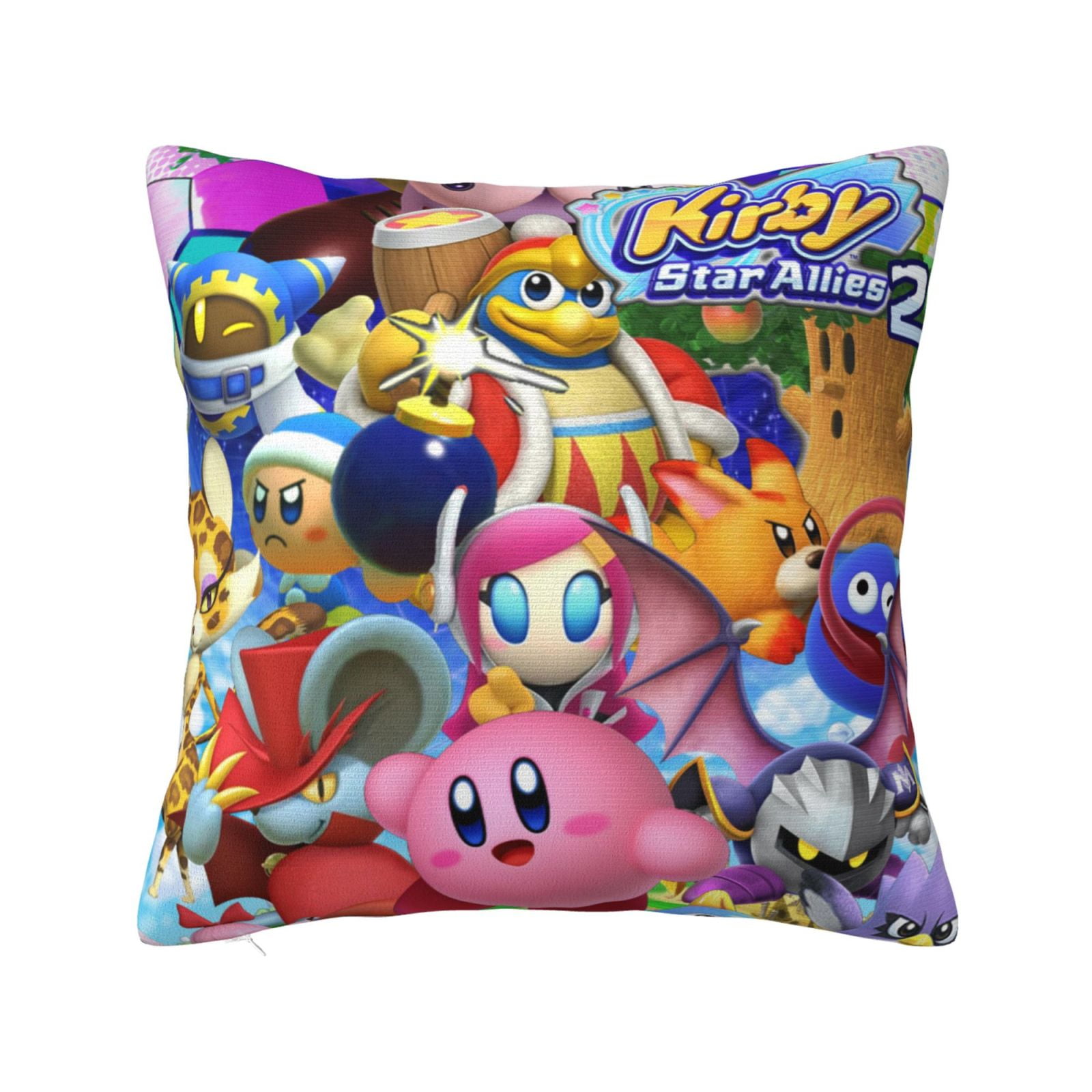 Throw Pillow Covers 12"x12" Inch, Kirby Decorative Pillow Case for Sofa ...