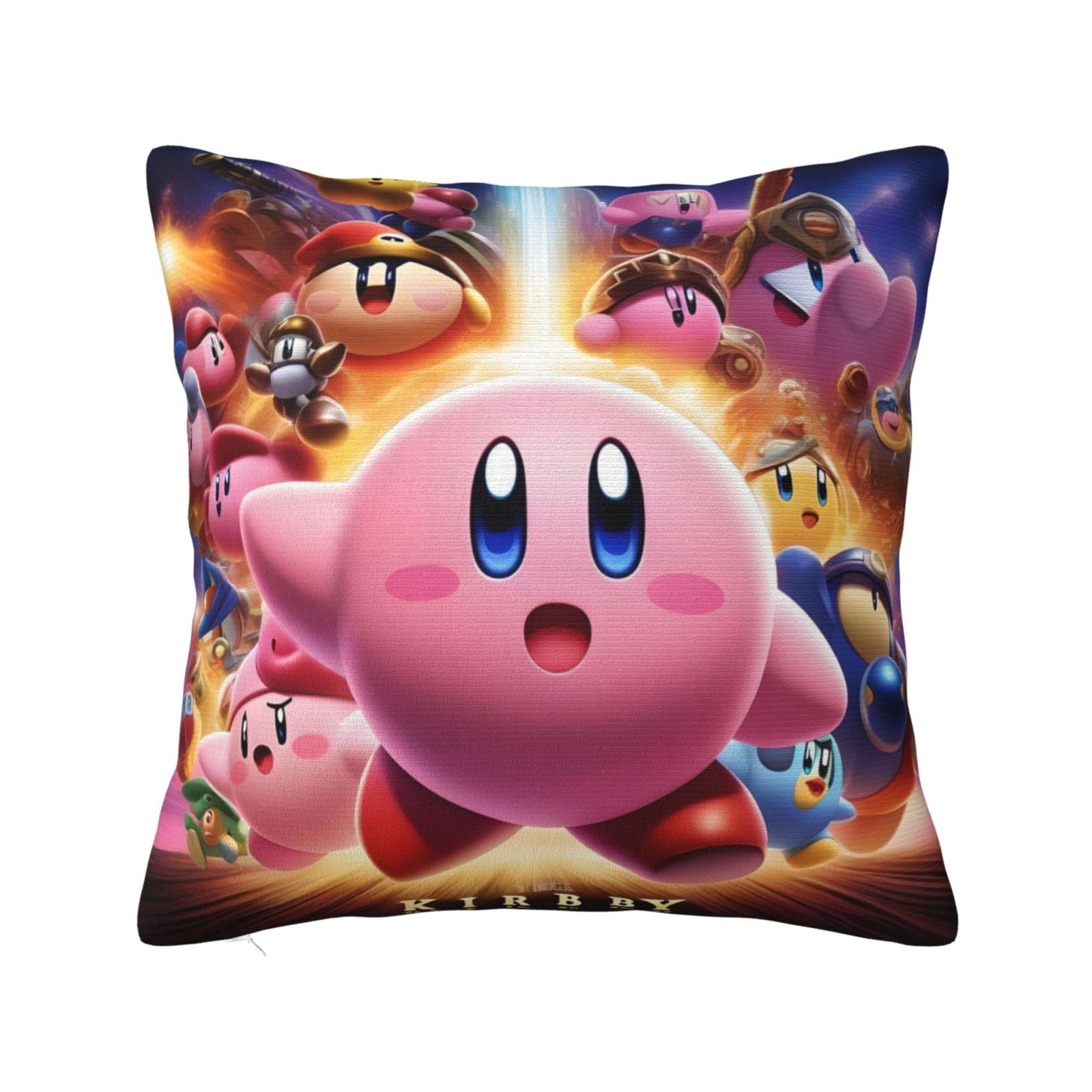 Throw Pillow Covers 16"x16" Inch, Kirby Decorative Pillow Case for Sofa ...