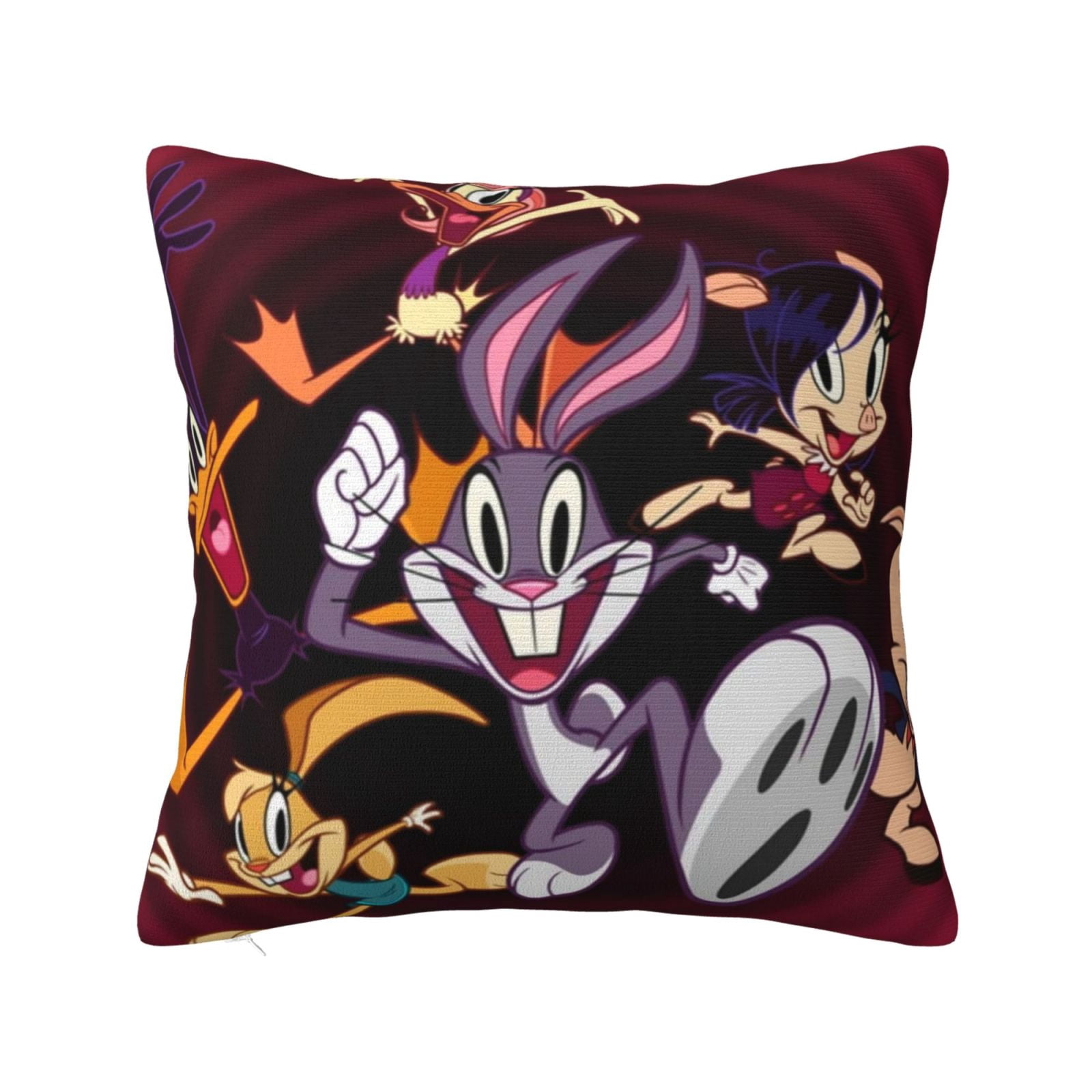 Throw Pillow Covers 16"x16" Inch, Looney Tunes Cartoons Decorative ...