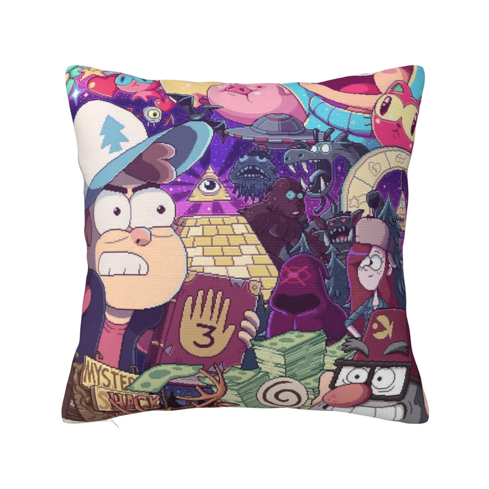 Throw Pillow Covers 20"x20" Inch, Gravity Falls Decorative Pillow Case ...