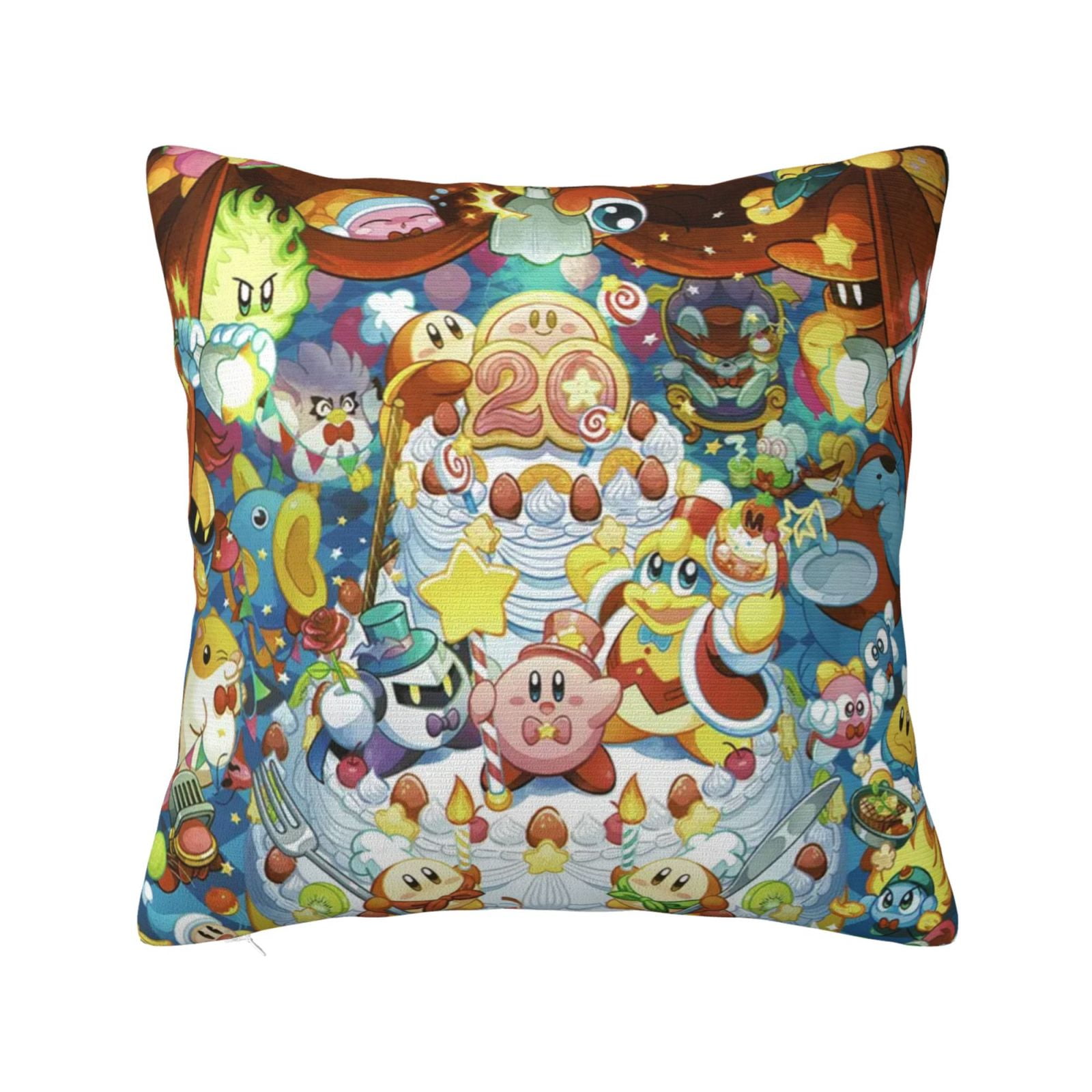 Throw Pillow Covers 20"x20" Inch, Kirby Decorative Pillow Case for Sofa ...