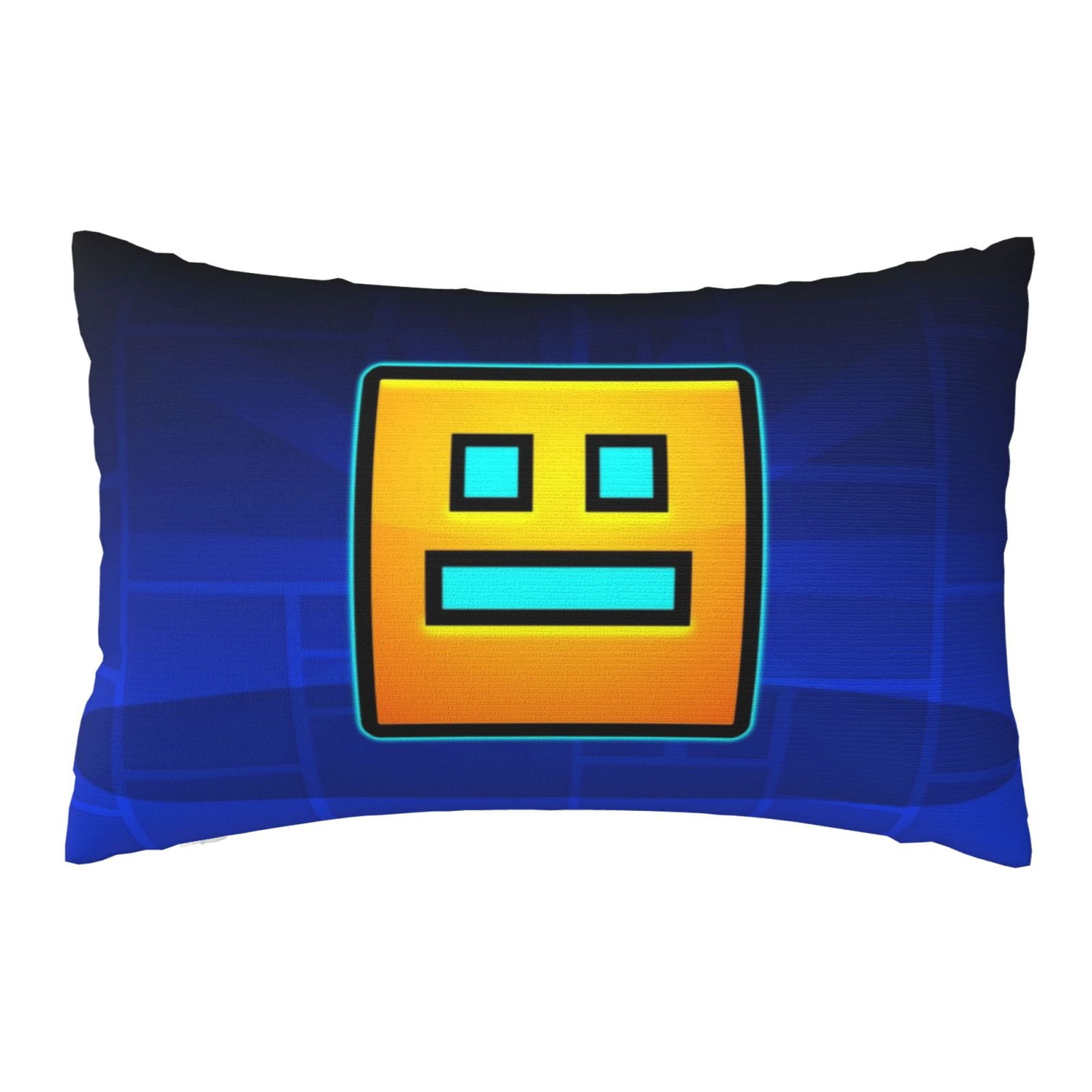 Throw Pillow Covers 20x30 Inch, Geometry Dash Decorative Pillow Case ...