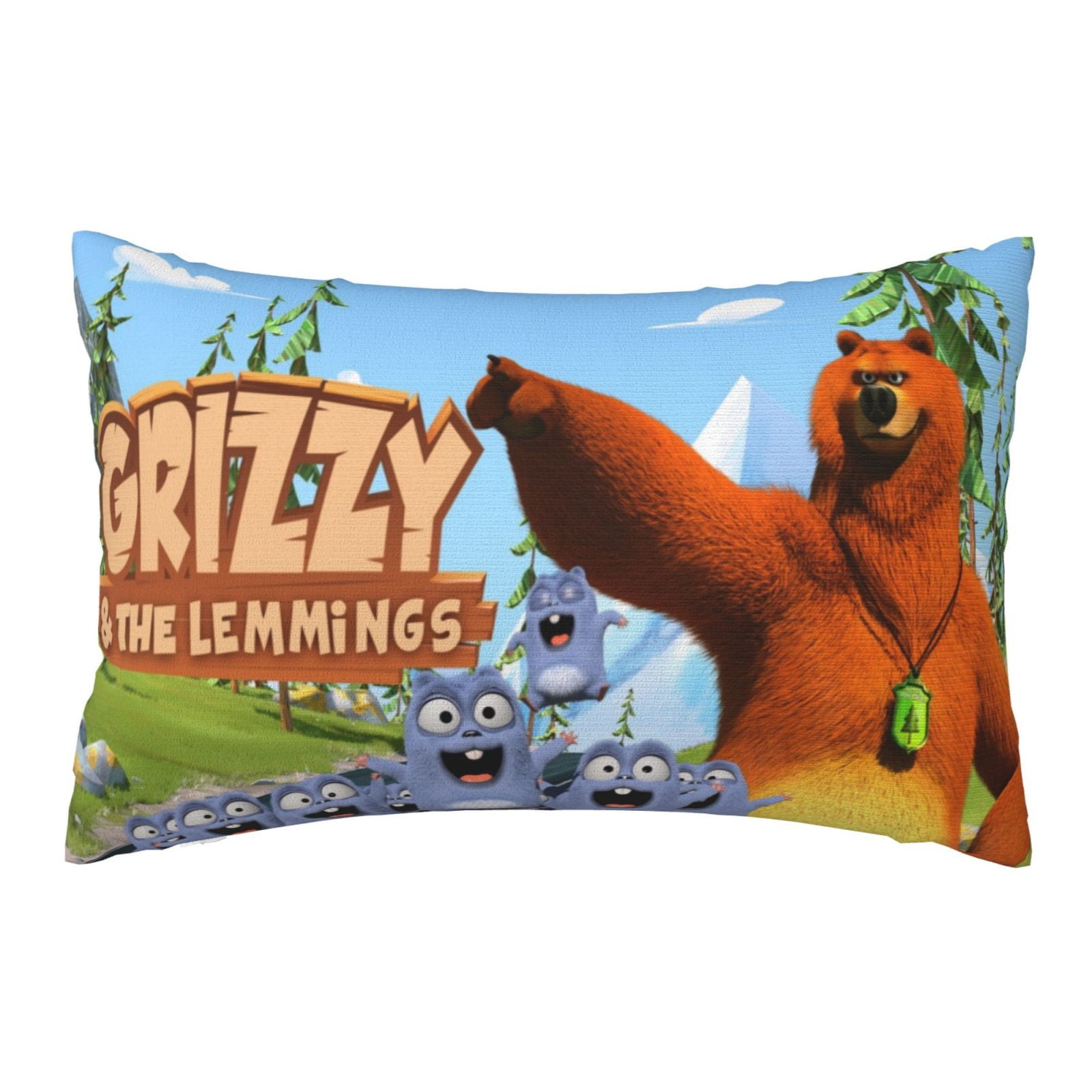 Throw Pillow Covers 20x30 Inch, Grizzy and the Lemmings Decorative ...