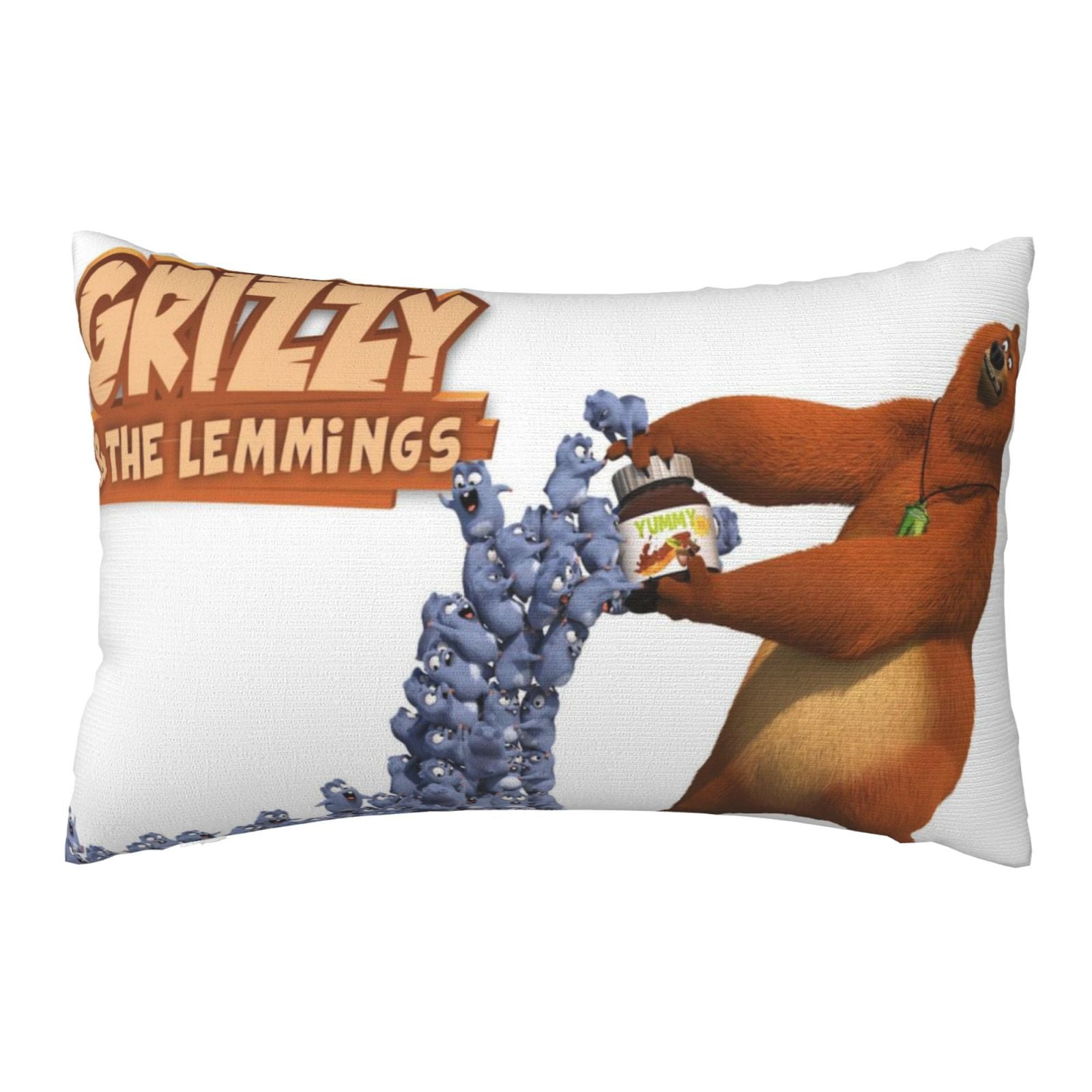 Throw Pillow Covers 20x30 Inch, Grizzy and the Lemmings Decorative ...
