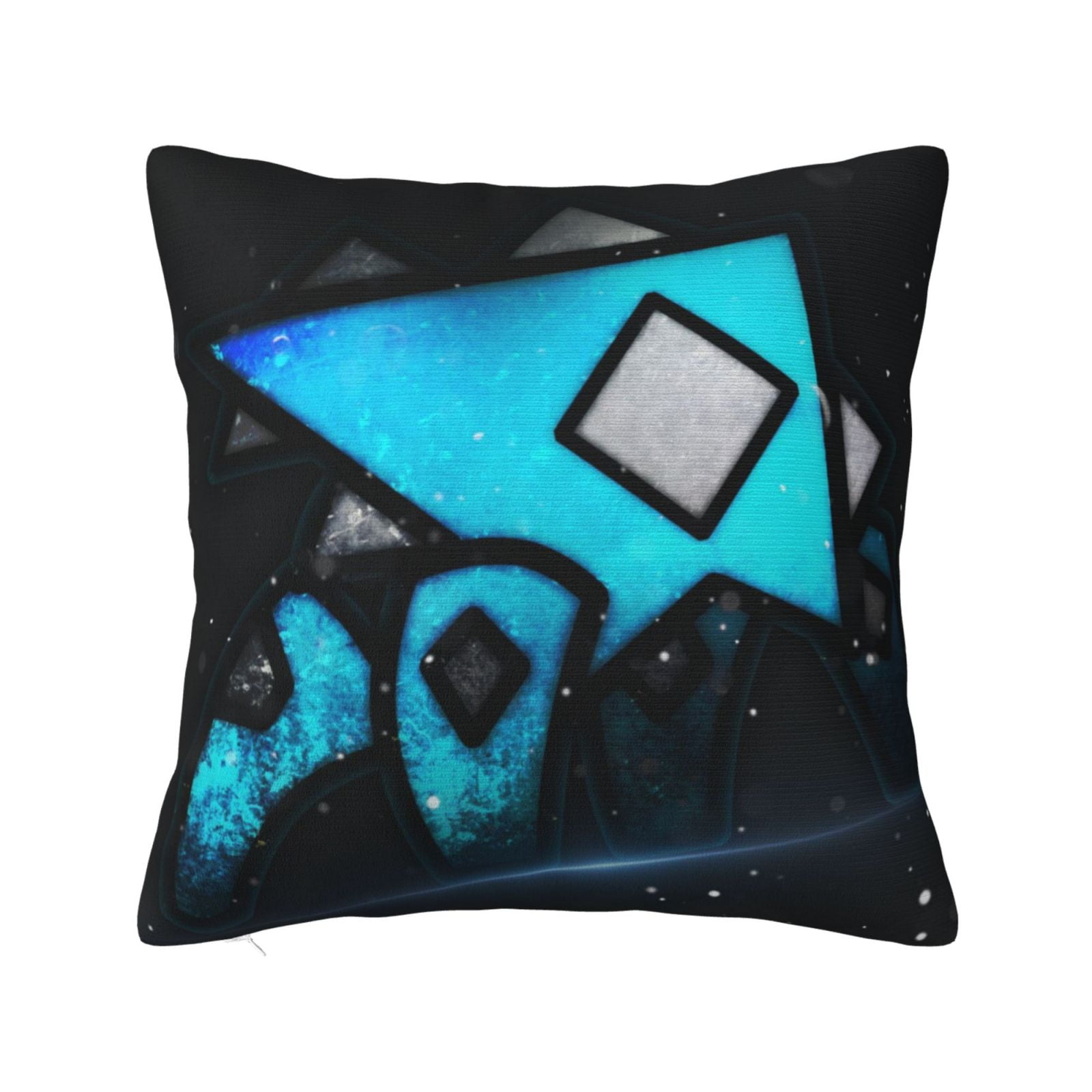Throw Pillow Covers 22"x22" Inch, Geometry Dash Decorative Pillow Case ...