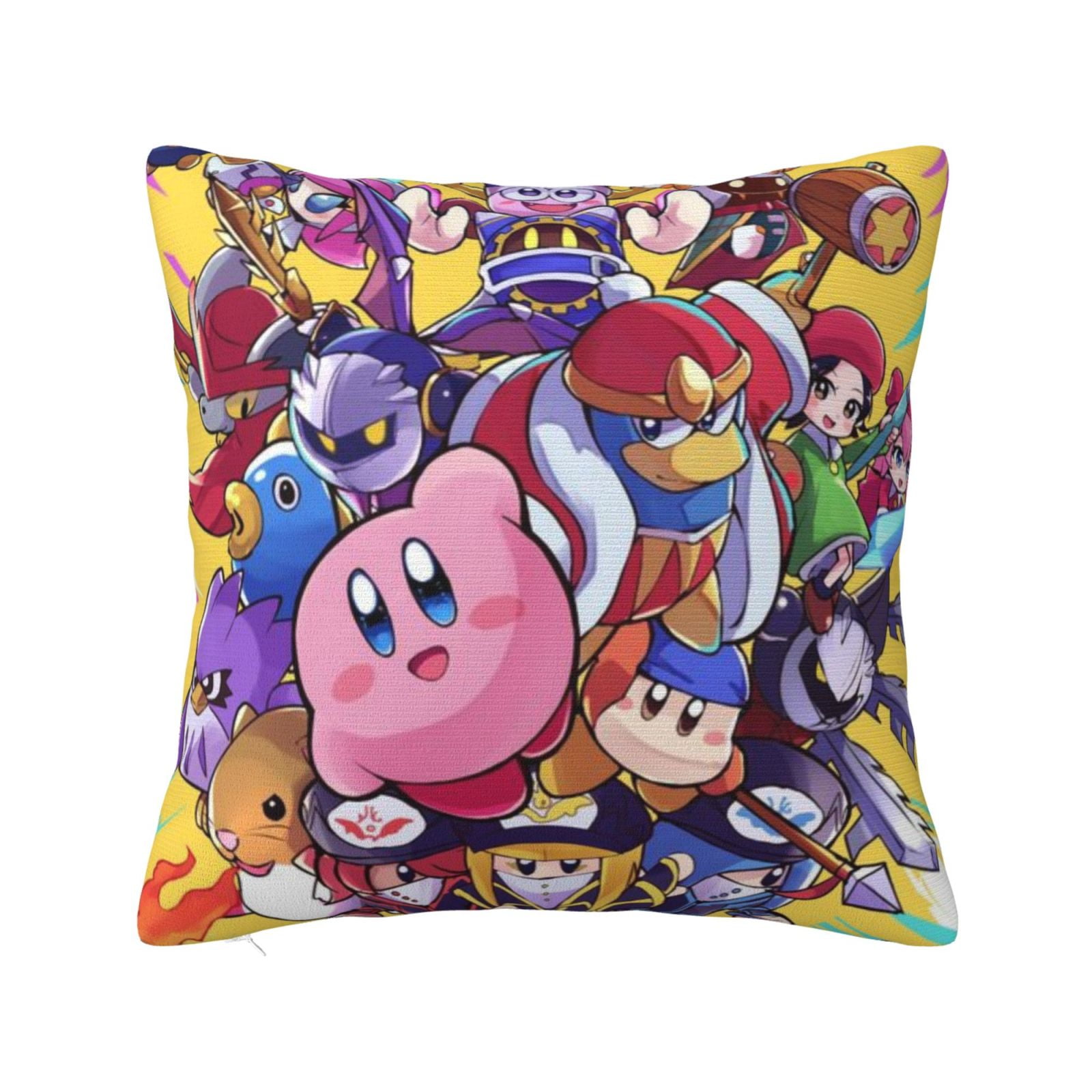 Throw Pillow Covers 22"x22" Inch, Kirby Decorative Pillow Case for Sofa ...