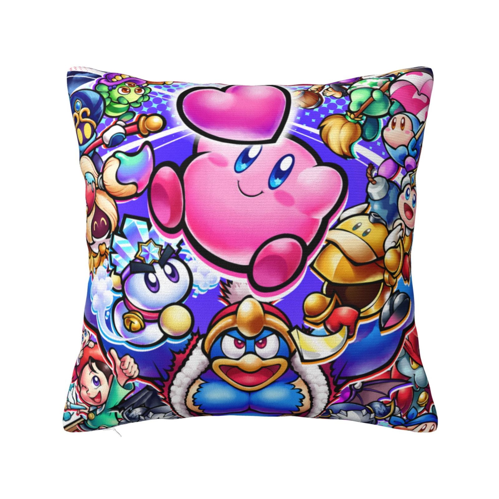 Throw Pillow Covers 24"x24" Inch, Kirby Decorative Pillow Case for Sofa ...