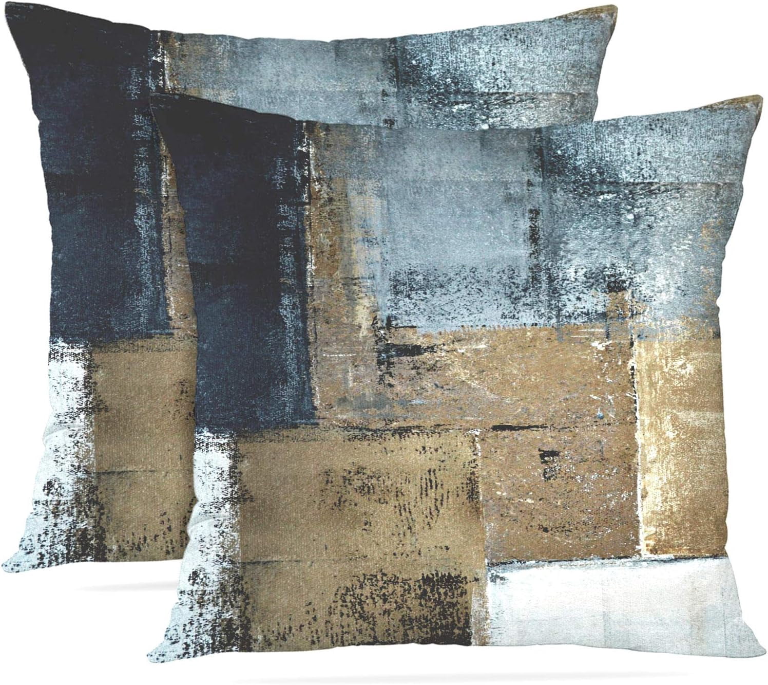 Throw Pillow Covers Modern Home Art Decor, 20 x 20 Inches Set of 2 ...
