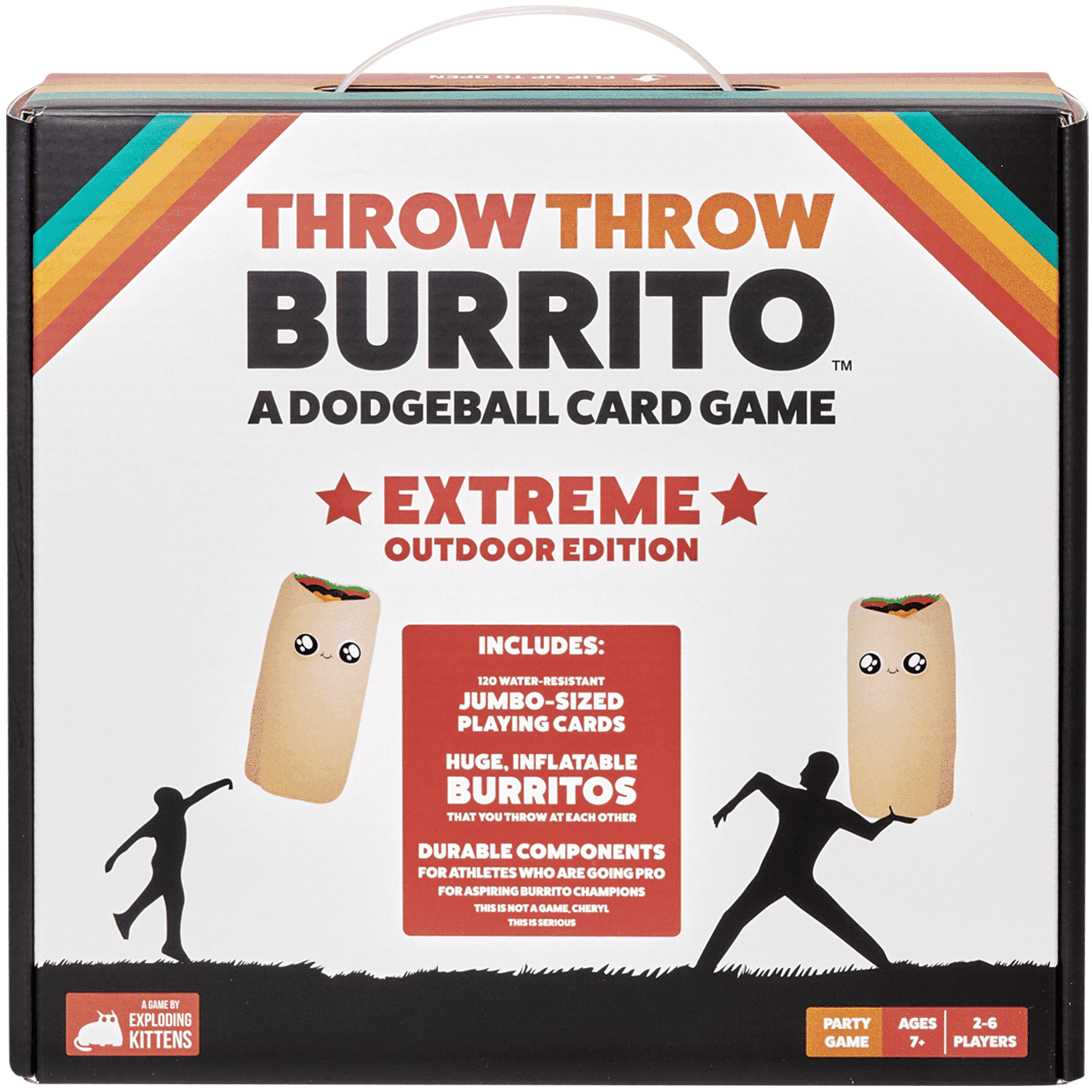 Throw Throw Burrito Extreme Outdoor Party Game by Exploding Kittens, Ages 7 and up, 2-6 Players ...