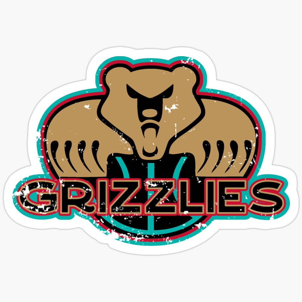 Throwback Grizz City Colorway Sticker Baseball Sticker, Football ...