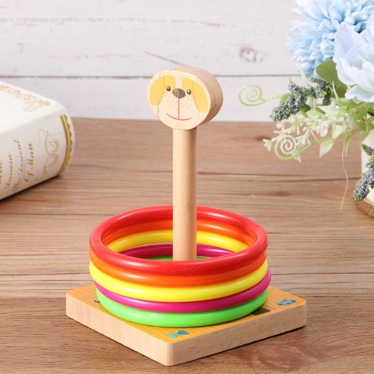 Throwing Rings Kid Kid Throwing Rings Toy Funny Animal Wooden Game ...
