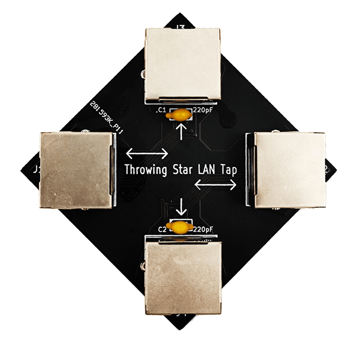 Throwing Star LAN Tap Passive Ethernet Tap Network Packet Capture Mod ...