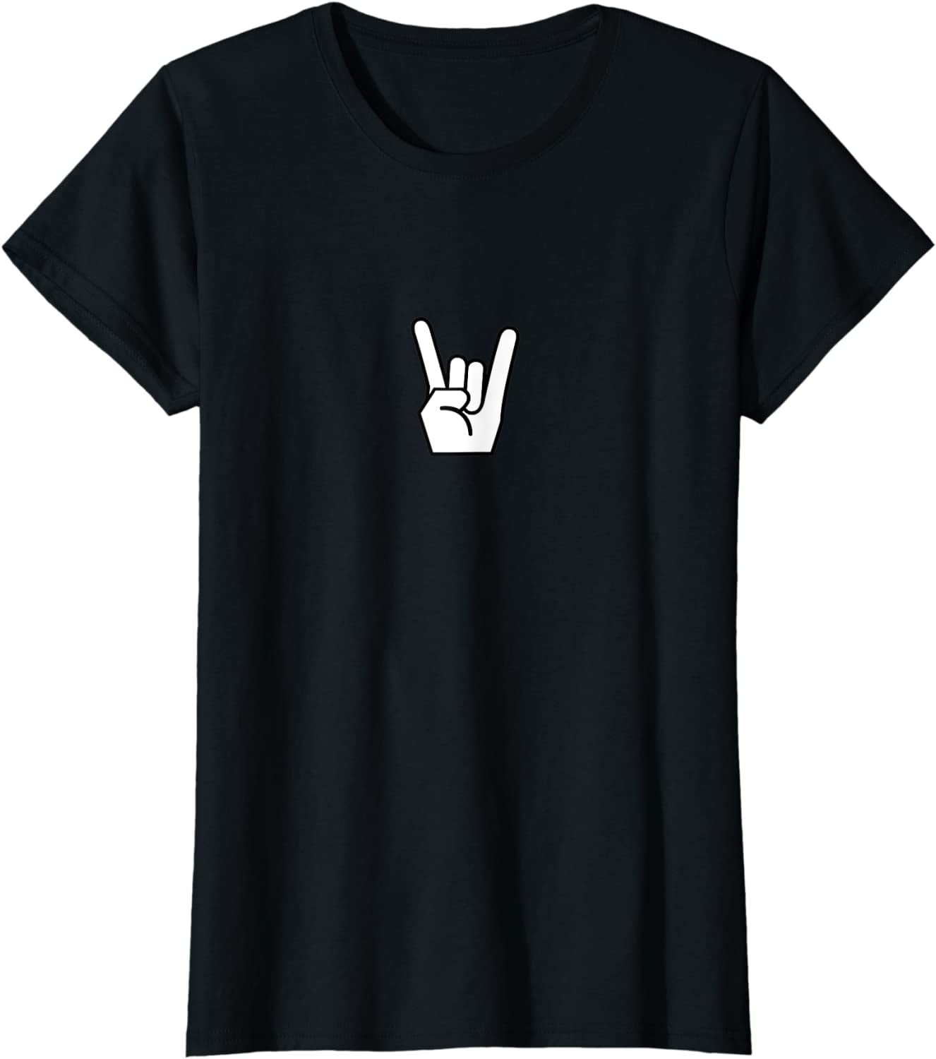 Throwing The Goat Horns Sign Of the Rock&Roll Tshirt Shirt - Walmart.com