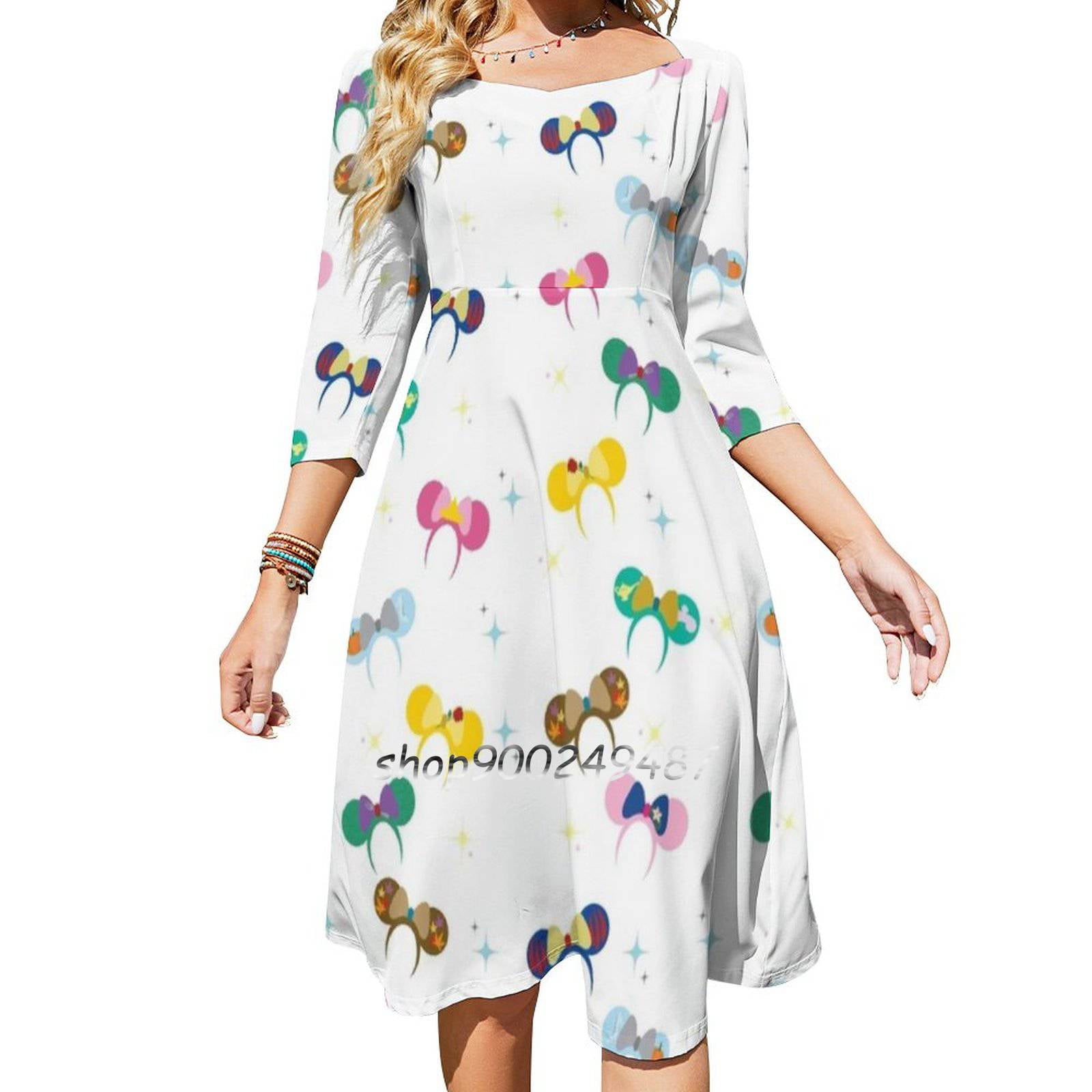 Thru Hiker Sweetheart Knot Flared Dress Fashion Design Large Size Loose ...