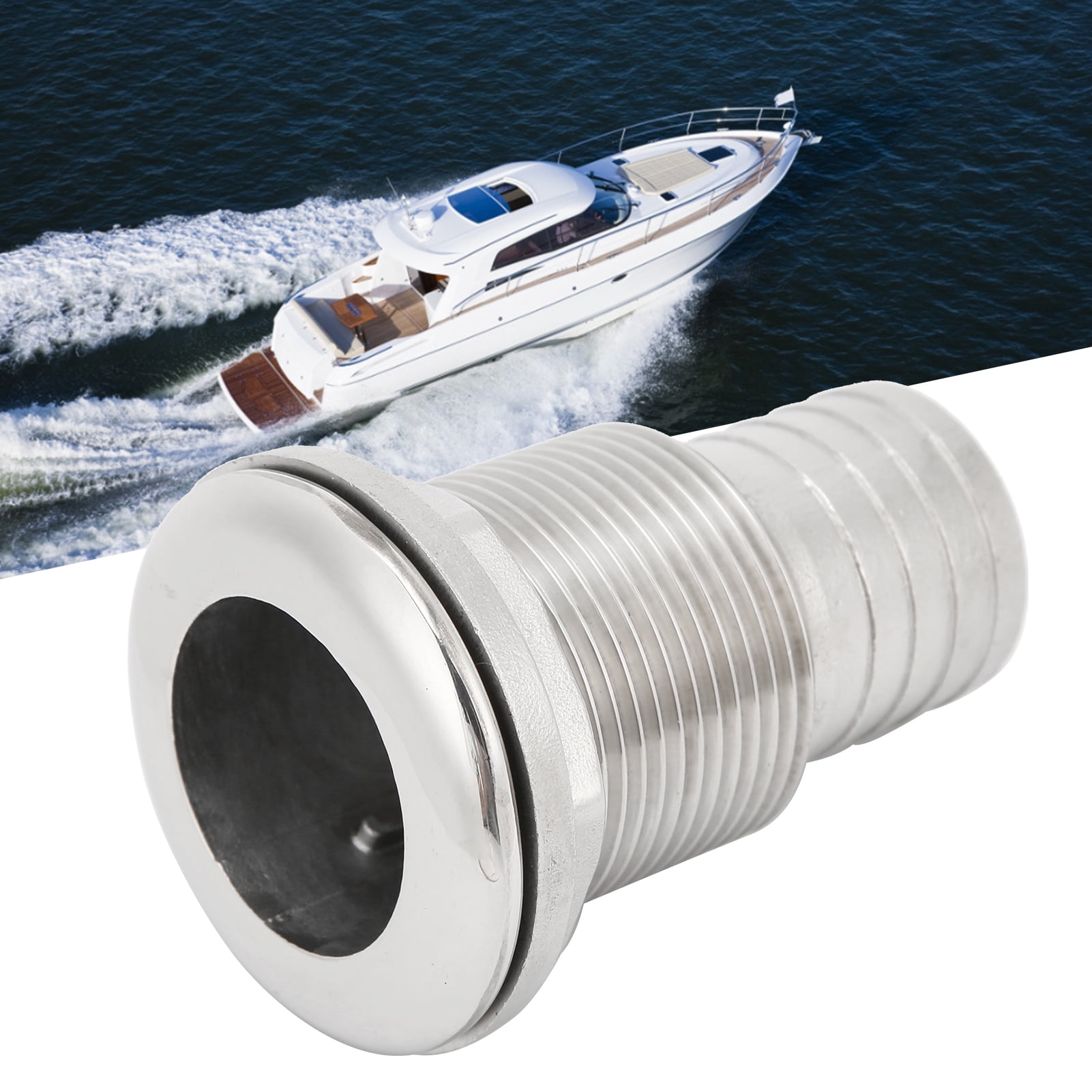 Thru Hull Connector, Thru Hull Fitting Connector Stainless Steel Hose ...