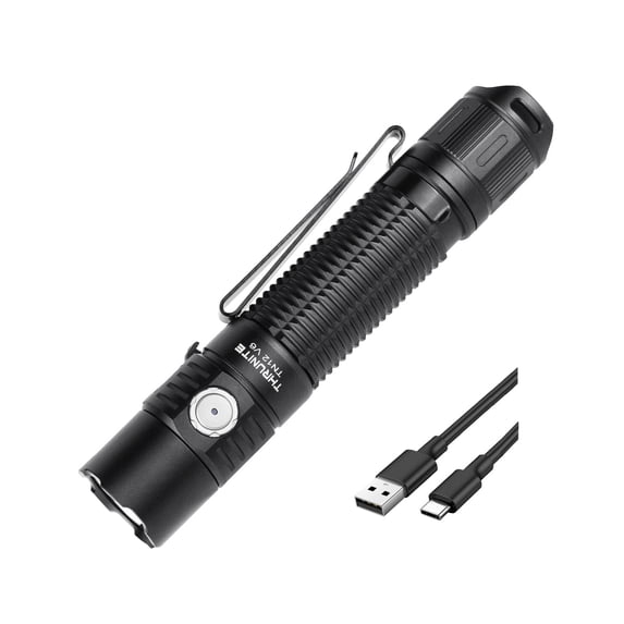 ThruNite TN12 V6 Tactical LED Flashlight, High 1950 Lumens Dual Switch ...