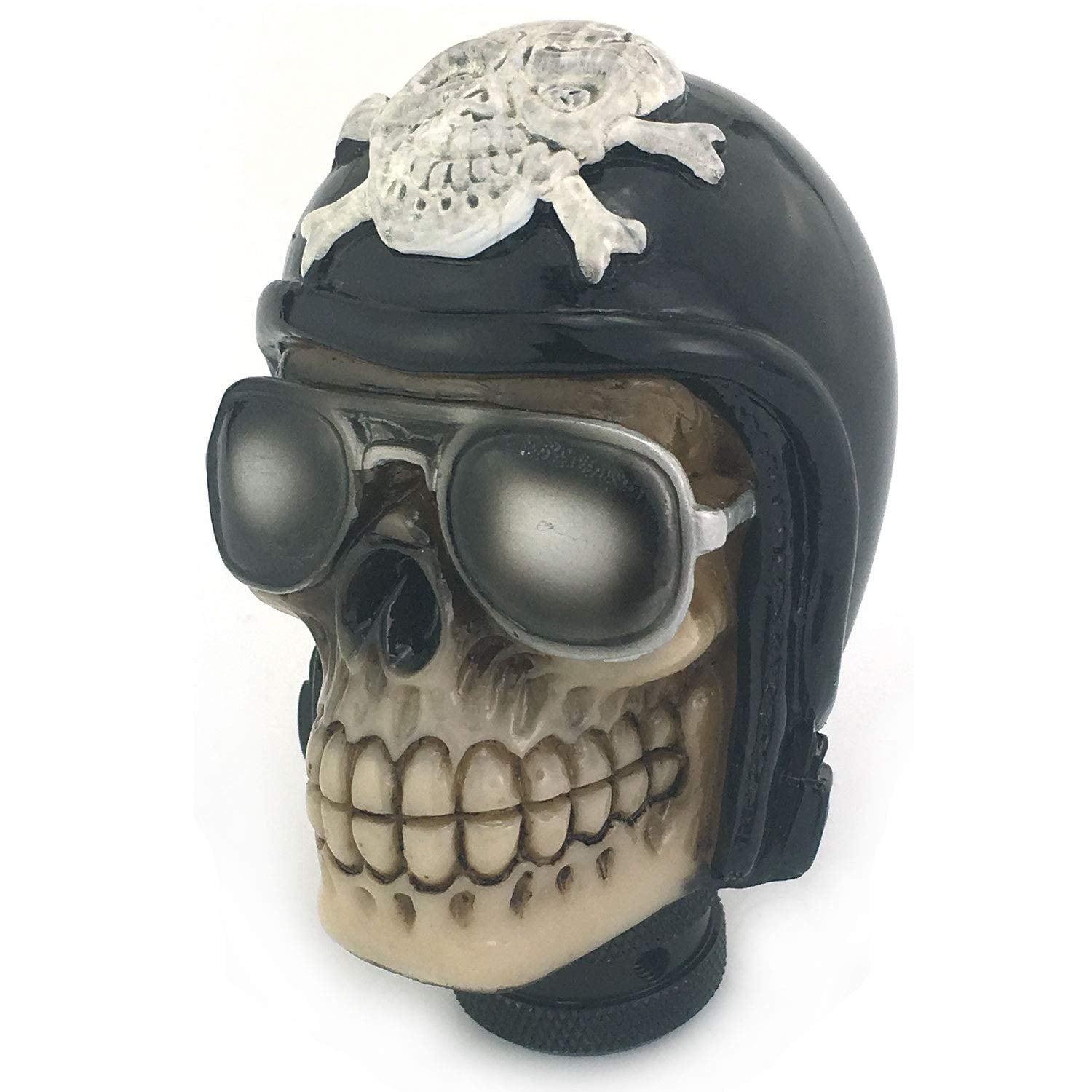 Thruifo Skull Handle Shifter Knob, Pilot Skeleton Style MT Car Gear ...