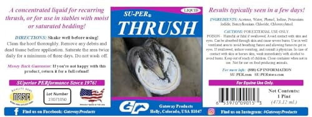 Thrush Treatment Aid for Horses - Helps with Recurring Horse Thrush ...
