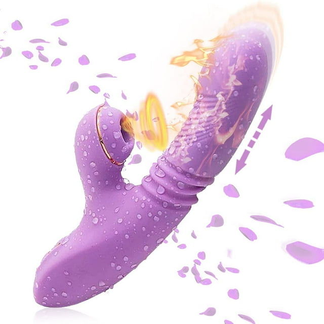 Thrusting Rabbit Vibrator Telescopic Rechargeable Vibrator For Women