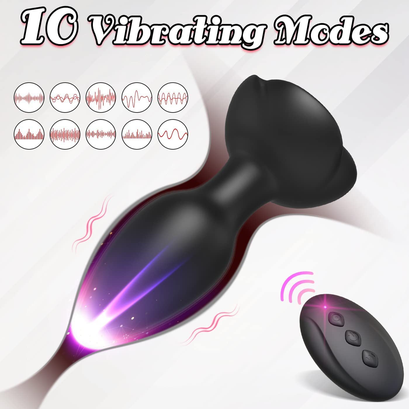 Thrusting Vibrator Soft Handheld Portable Personal Massager Wand For