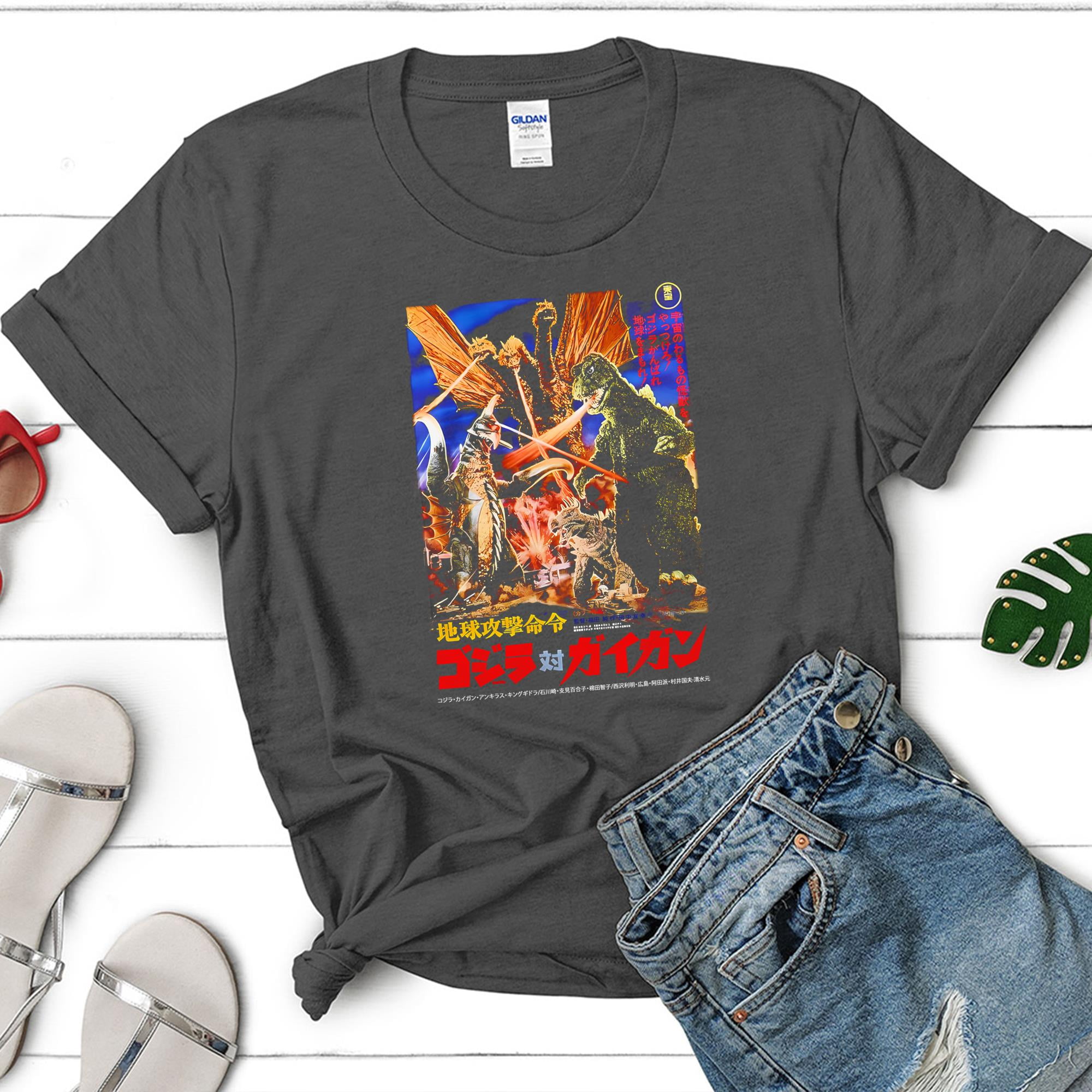 Thryve Godzilla Vs Gigan T Shirt Pop Culture Movie Retro Tee New Black