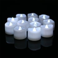 Mainstays Flameless LED Votives, White, Set of 12 - Walmart.com