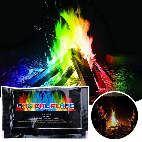 Thsue Magical Fire 12PC Color Changing Packets for Campfires with ...