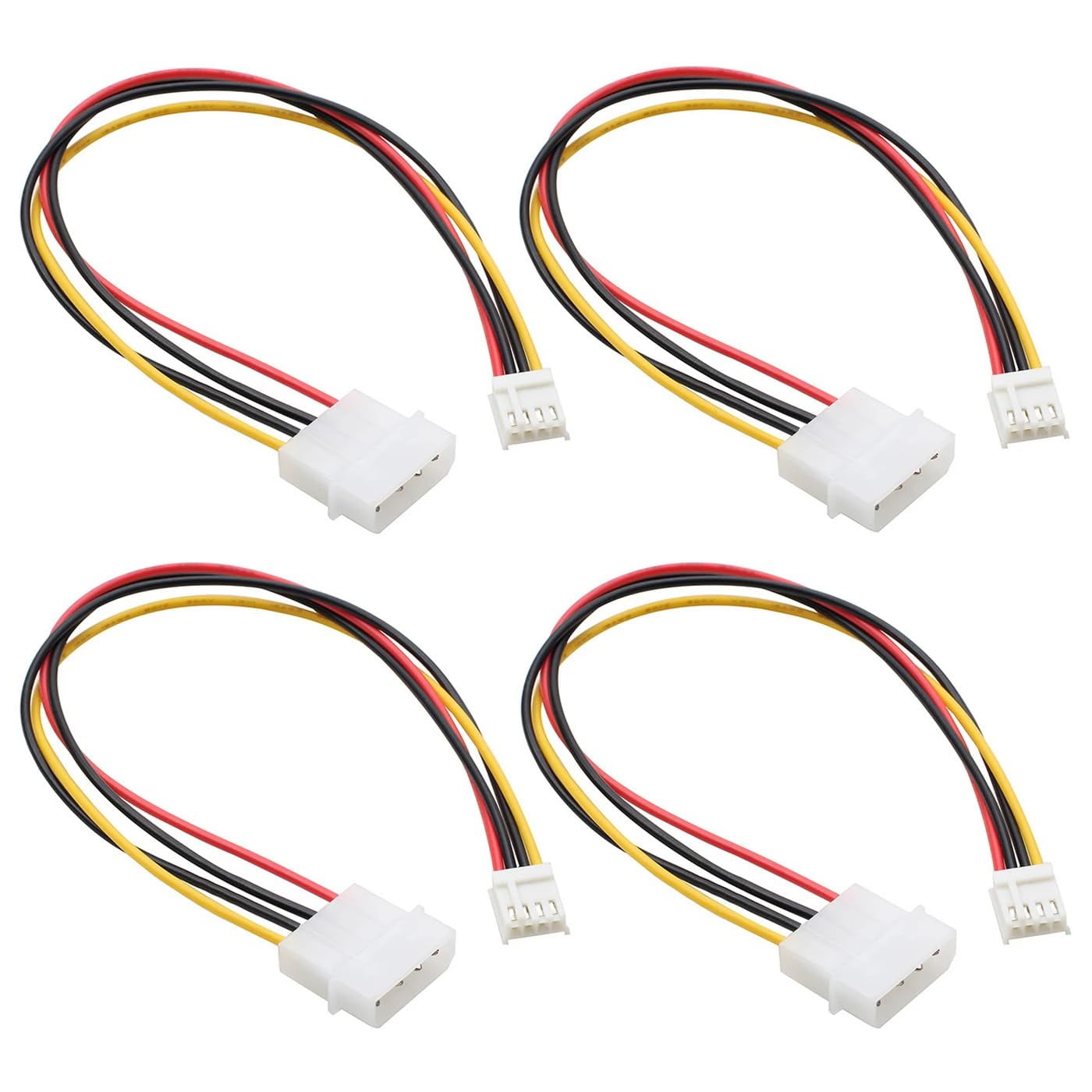 ThtRht 4 Pack Molex KEF16 to Floppy Adapter 4 Pin IDE to 4P FDD Hard ...