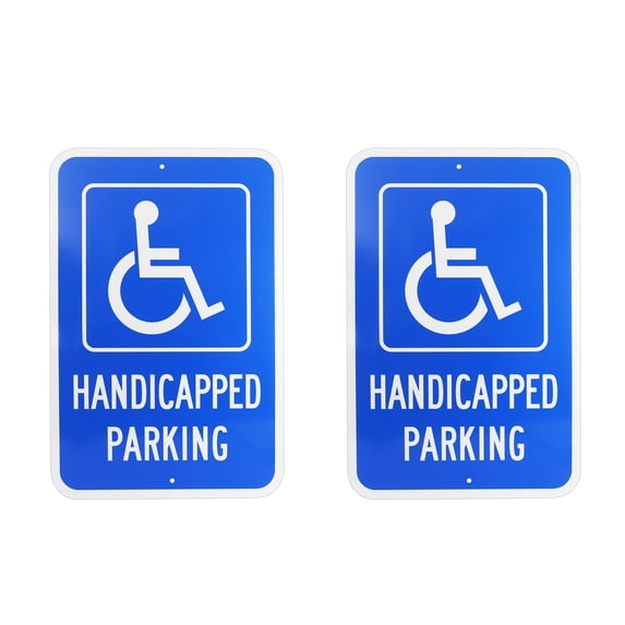 Thten Handicap & Reserved Parking Sign, 18"x12" 3M Reflective, Rust ...