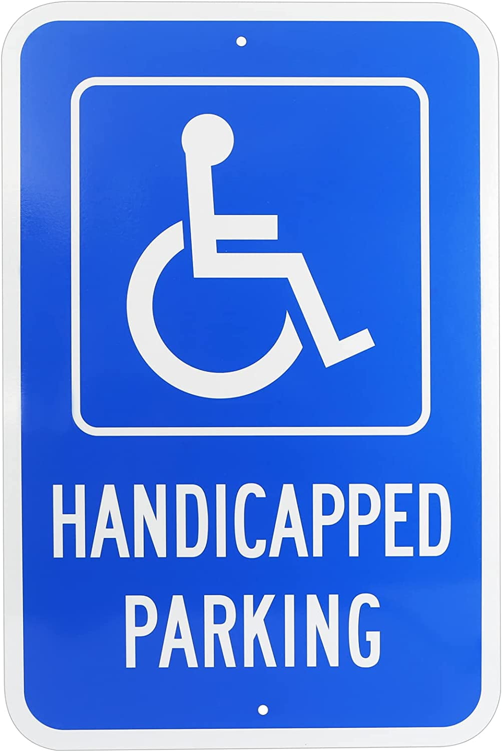 Thten Handicap & Reserved Parking Sign, 18"x12", 3M Reflective, Rust ...