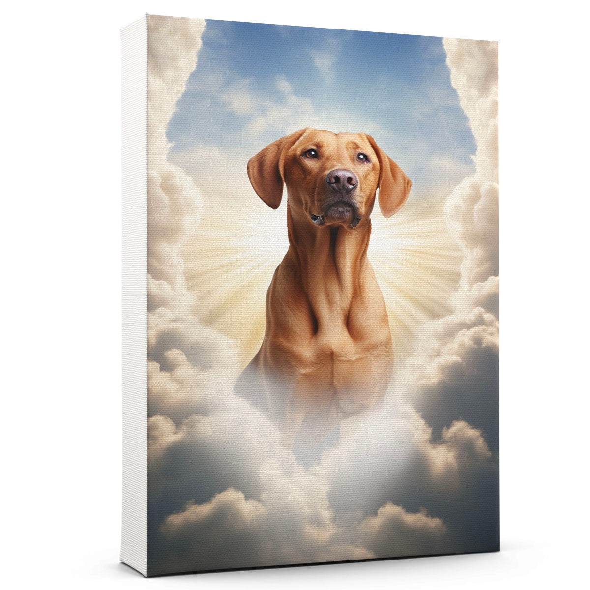 Thuan Dog with Angel Canvas, Canvas Wall Art Abstract White Prints ...
