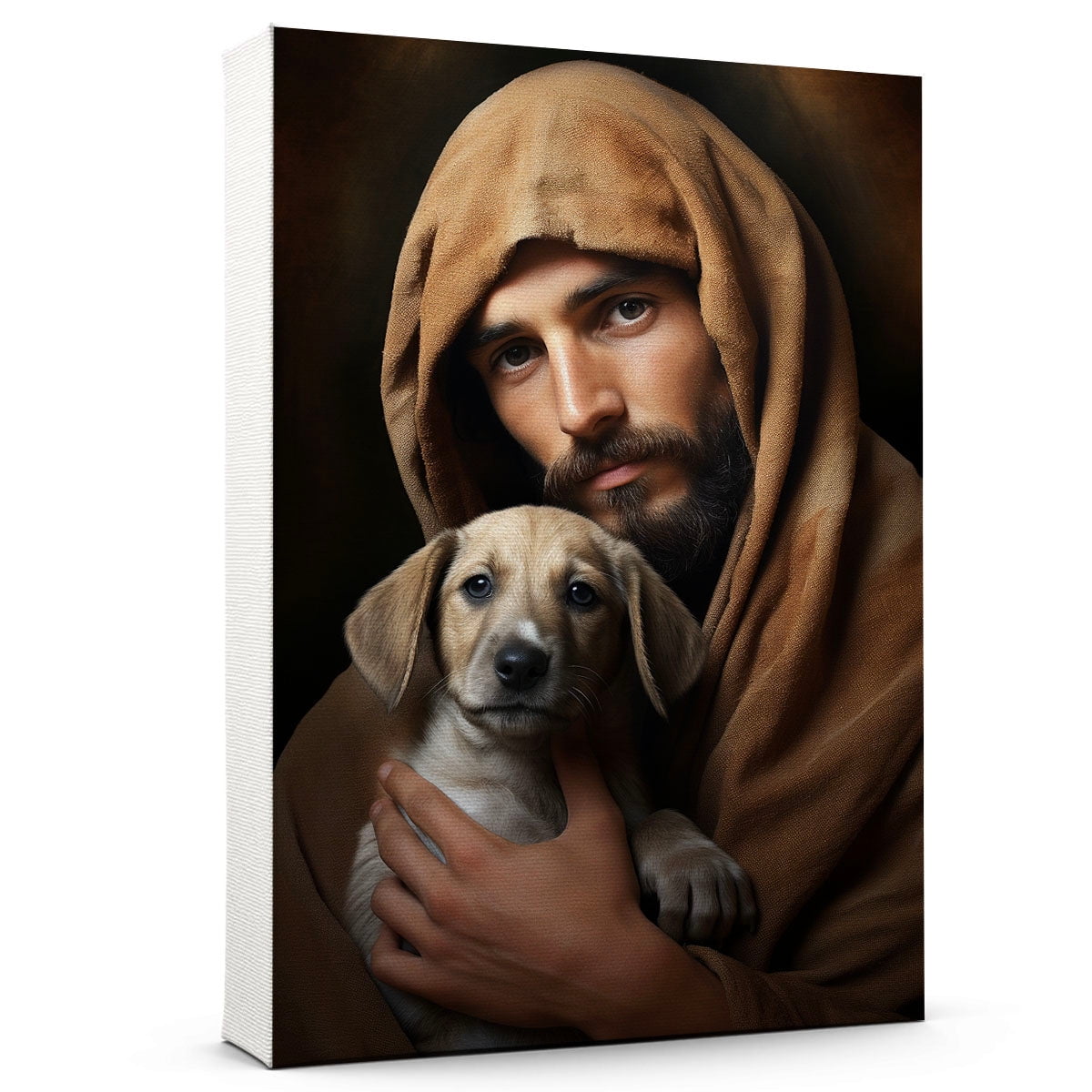 Thuan Jesus Azawakh Dog Man Lover Canvas Home Art Print Decoration Retro Wall Decor - Awesome ...
