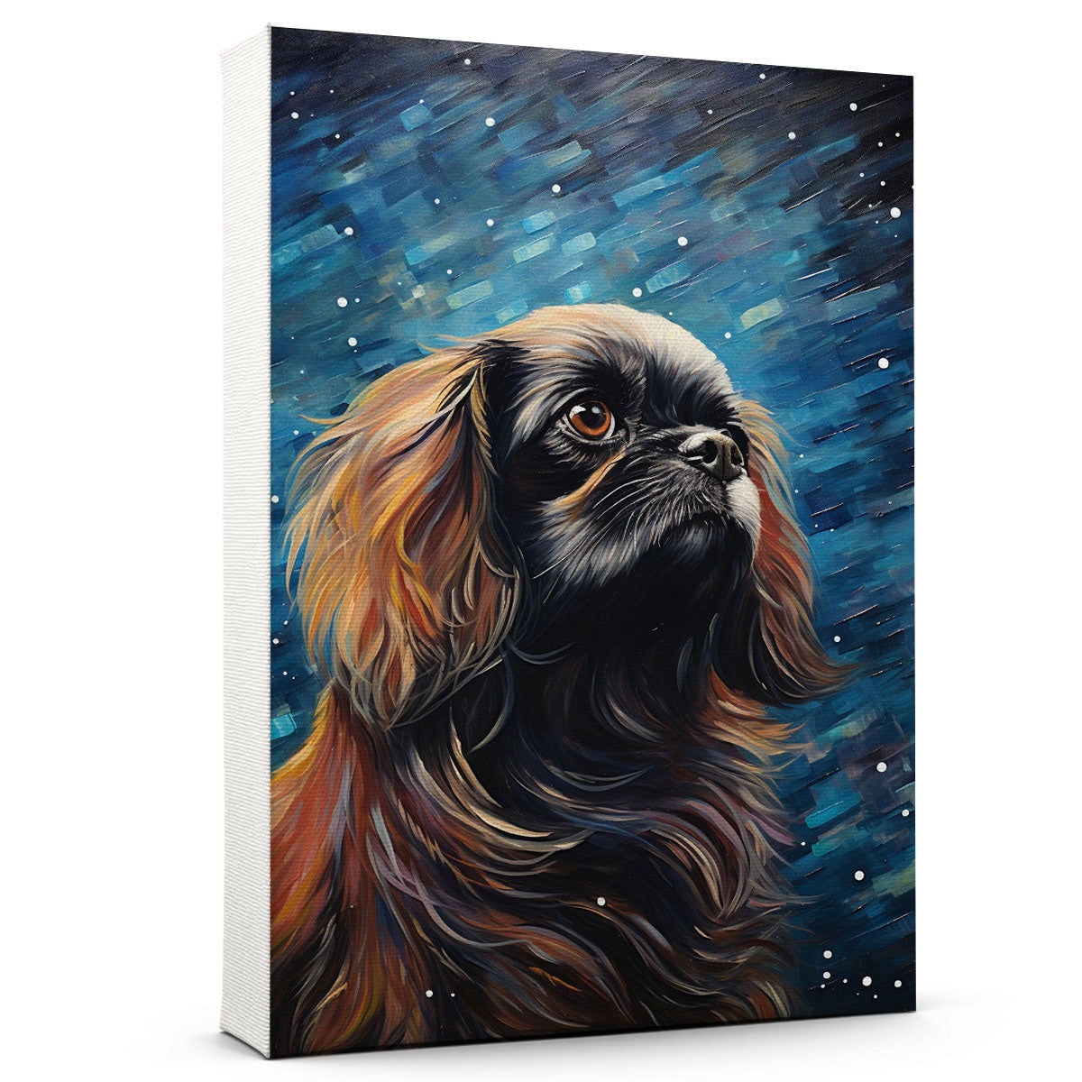 Thuan Pekingese Dog Art Van Gogh-Inspired - Contemporary Abstract ...
