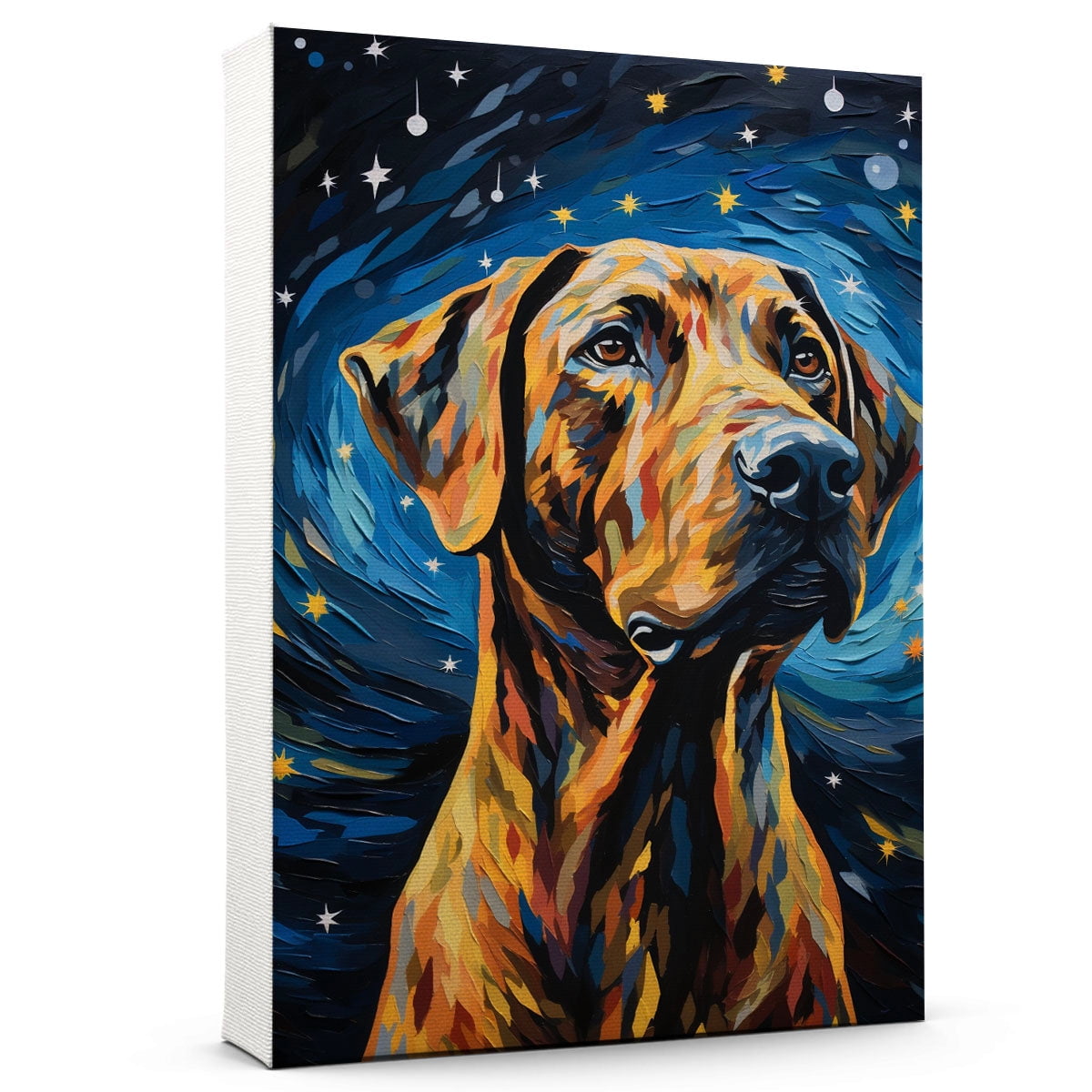Thuan Rhodesian Ridgeback Dog Art Van Gogh-Inspired - Contemporary ...