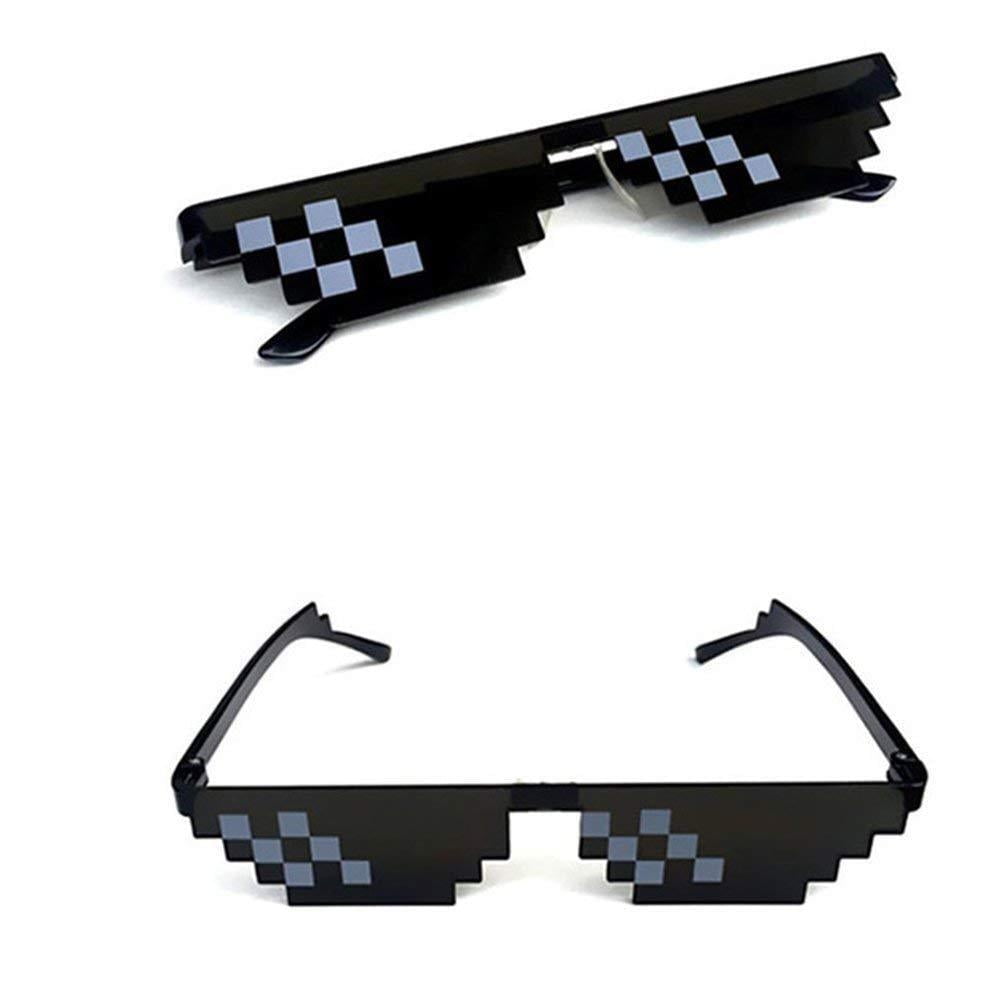Unisex Thug Life Meme Glasses - 8 Bit MLG Eyewear with UV 400 ...
