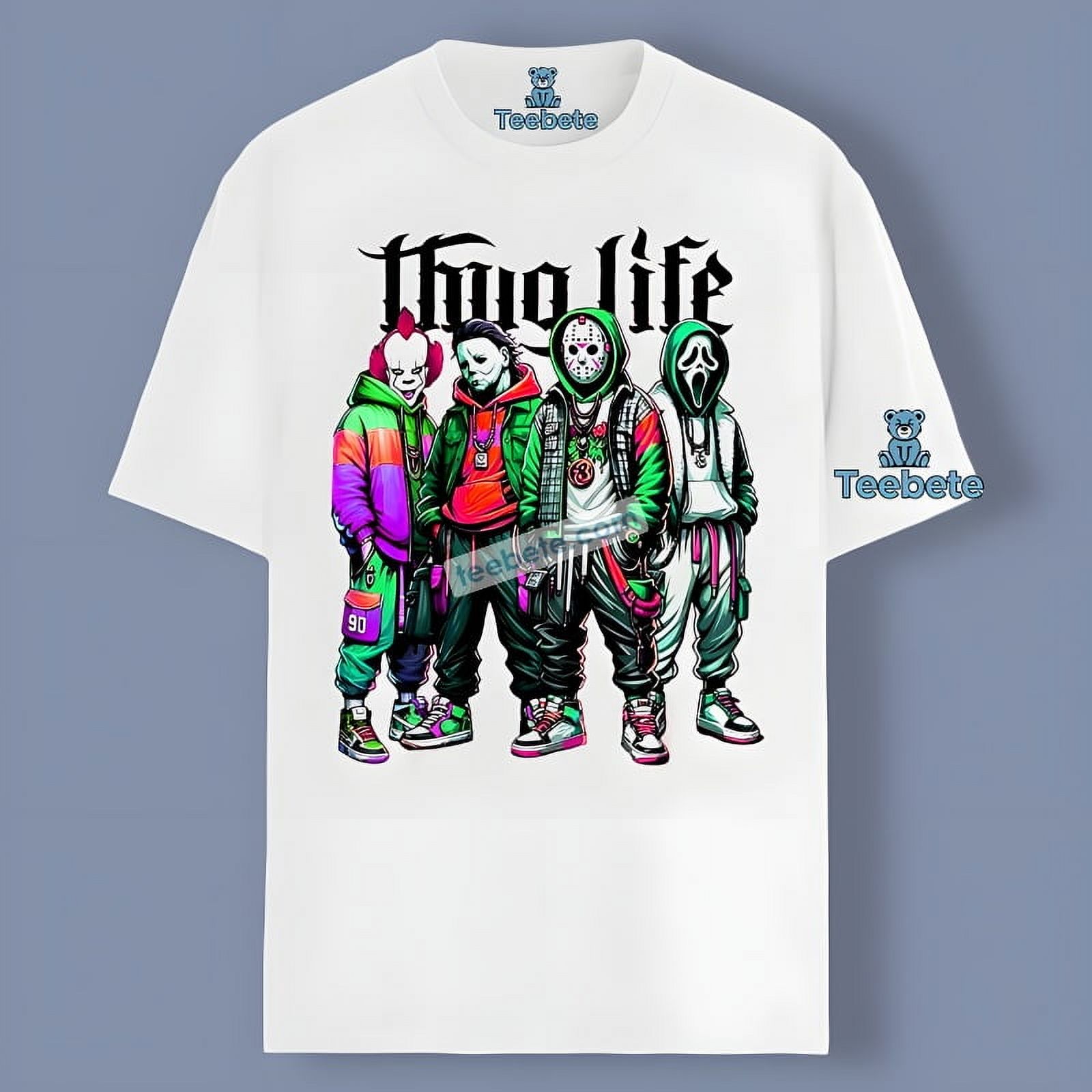 Thug Life Halloween Jason Voorhees Ghostface Michael Myers Hiphop Style ...