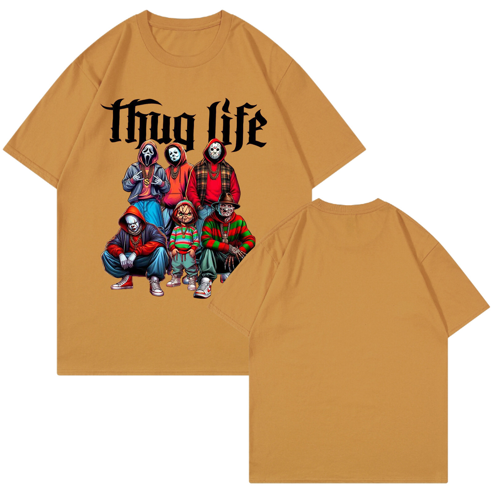 Thug Life Halloween Shirt - Halloween Scary Movies T shirt Thug Life ...