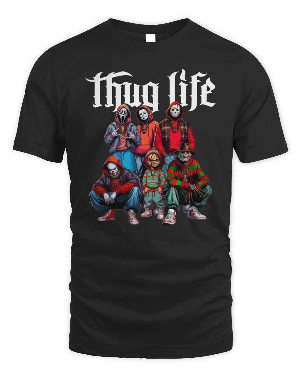 Thug Life Horror Movie Characters Shirt - Walmart.com