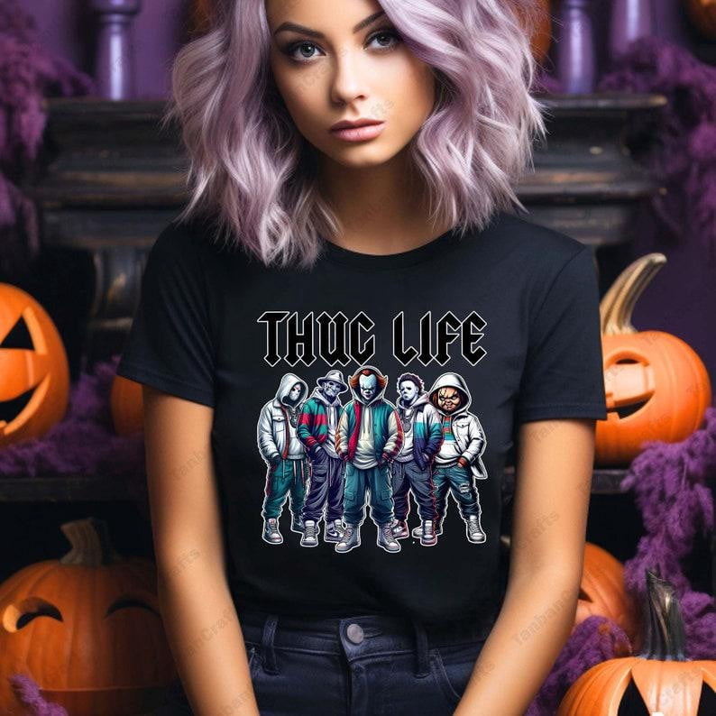 Thug Life Horror Movie Shirt Friends Horror Characters Horror Movie ...