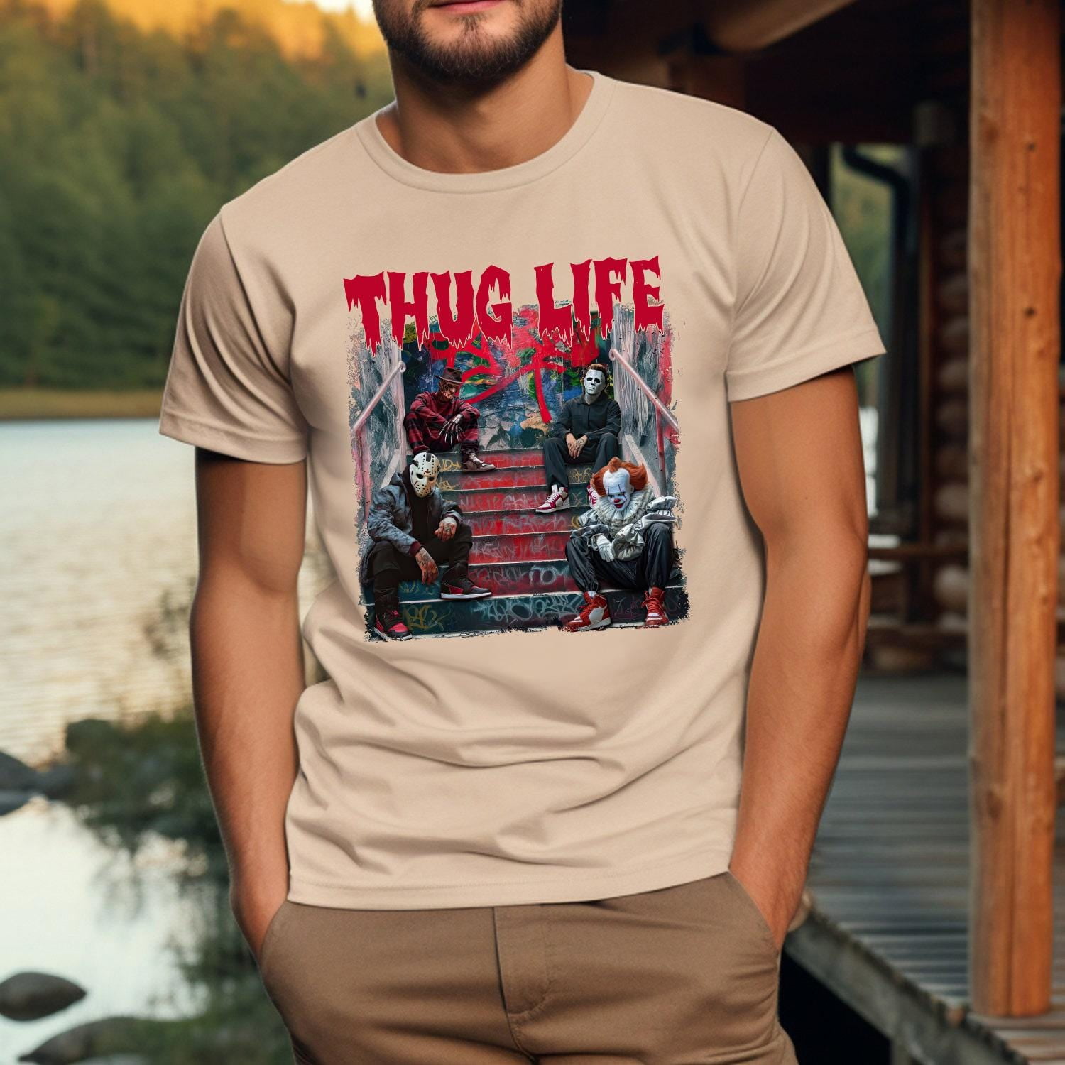 Thug Life Horror Movie Tee And Sweater, Movie Killer Png, Scary ...