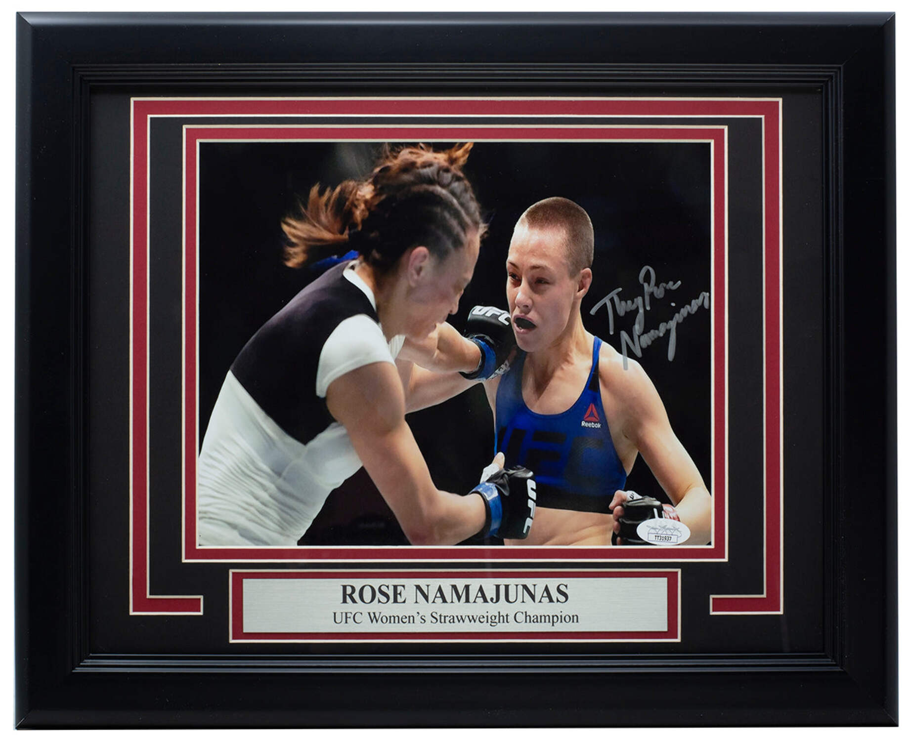 Thug Rose Namajunas Signed Framed 8x10 MMA Photo vs Michelle Waterson ...