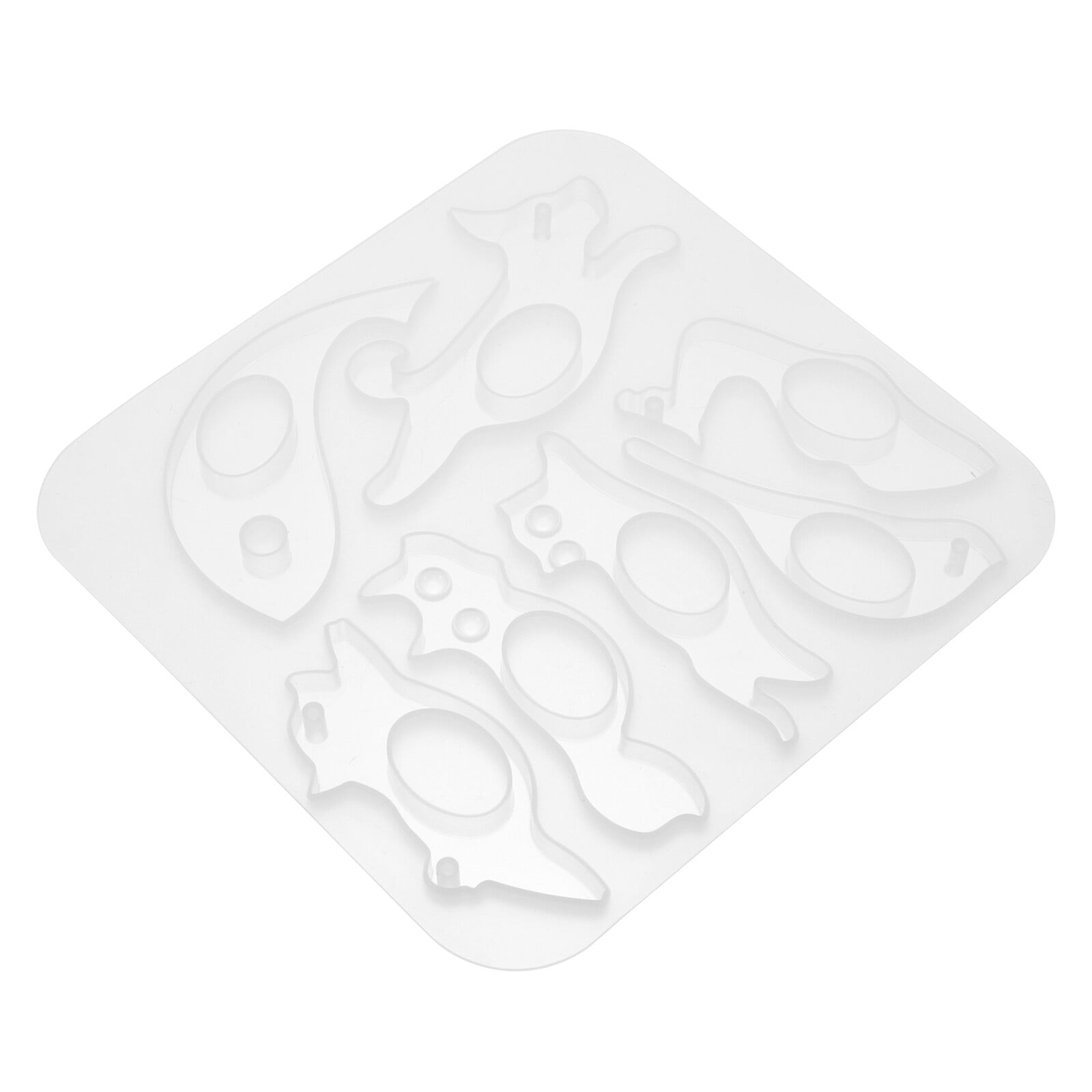 VORCOOL Non Deformable DIY Resin Ornament Mold White Silicone 1Set 5 ...