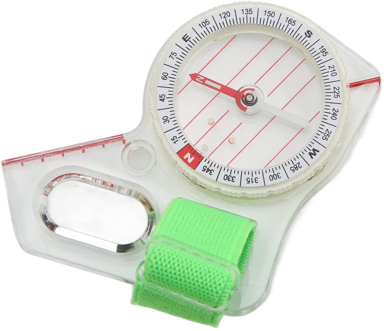 Thumb Compass, Map Compass Multifunction Luminous Point Feel Comfortable for Adventure for ...