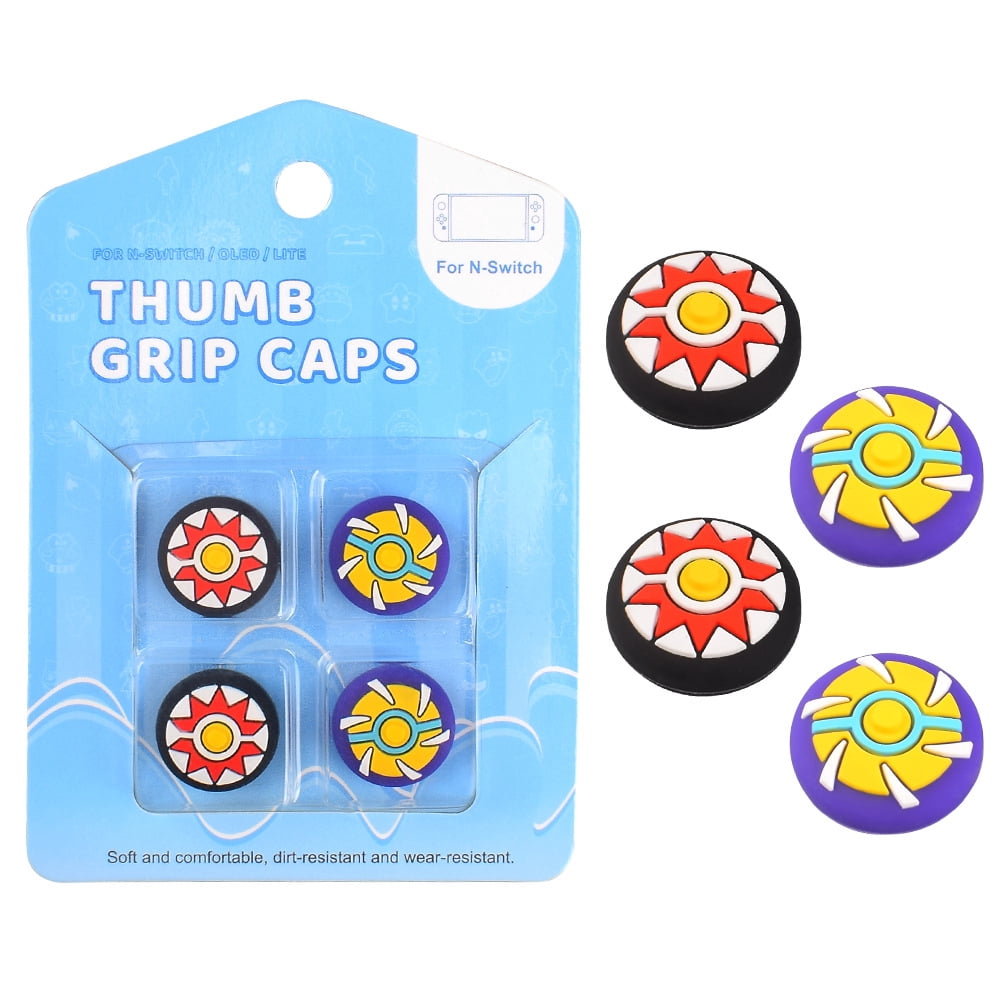 Thumb Grips for Nintendo Switch Joy-Con - Silicone Analog Stick Caps (4 ...
