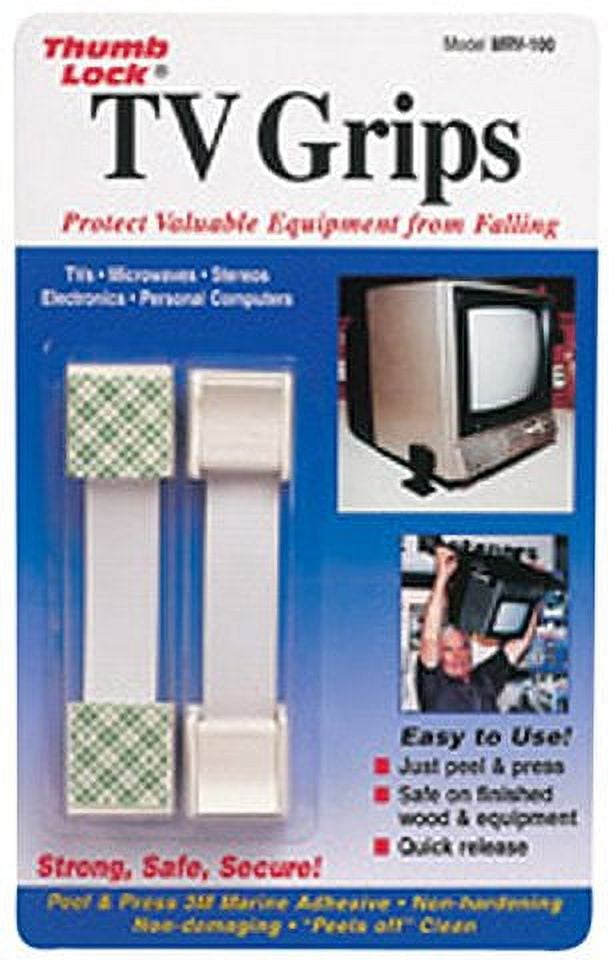 Thumb Lock MRV-100WT White TV Grip Kit - Walmart.com