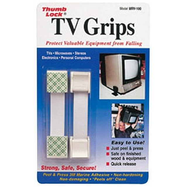 Thumb Lock MRV-100WT White TV Grip Kit - Walmart.com