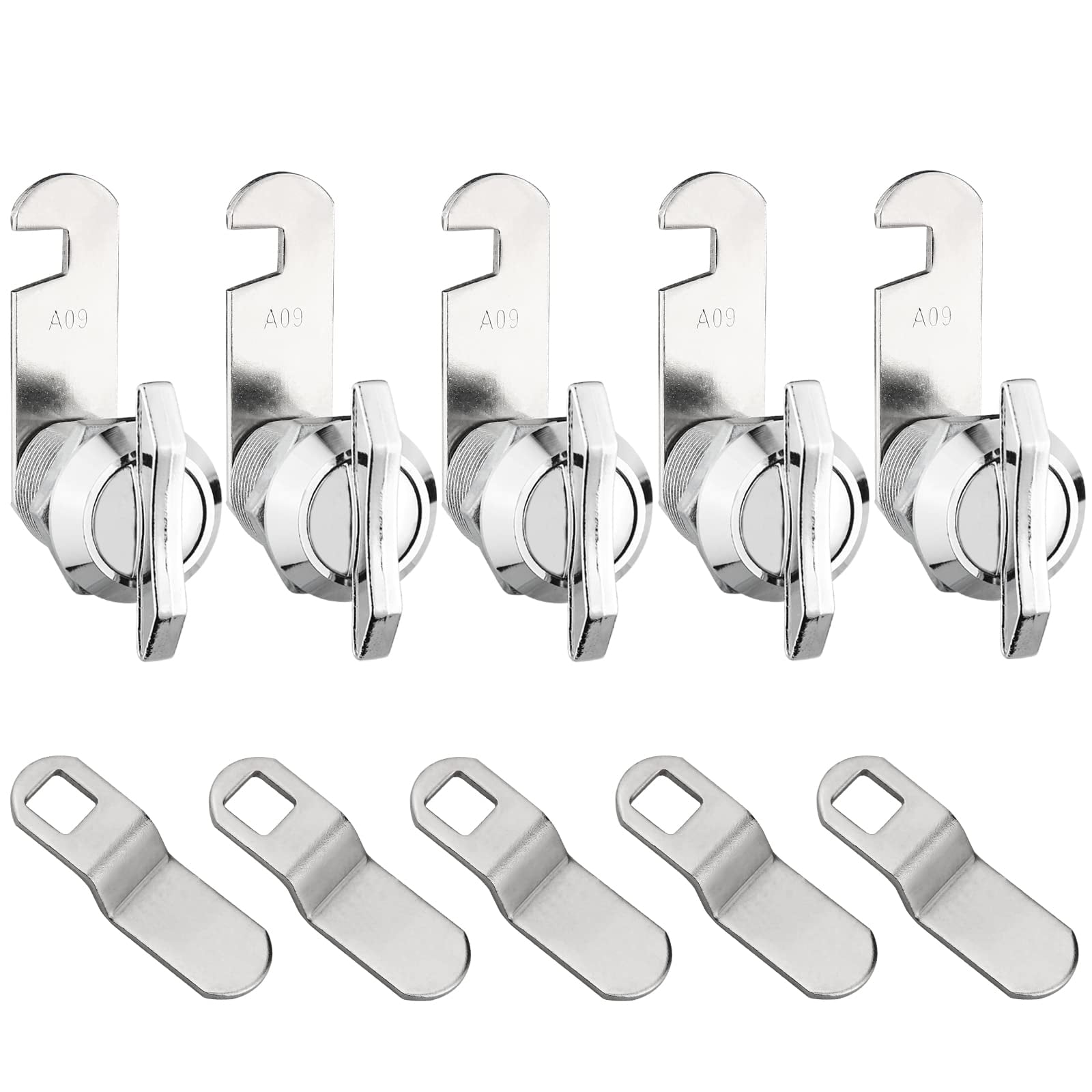 Thumb Operated Offset Cam Lock, 5-Pack 7/8 Inch Keyless Compartment ...