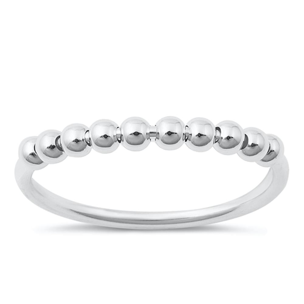 Thumb Ring .925 Chic High Polished Sterling Silver Band Jewelry Female Male Unisex Size 8 ...
